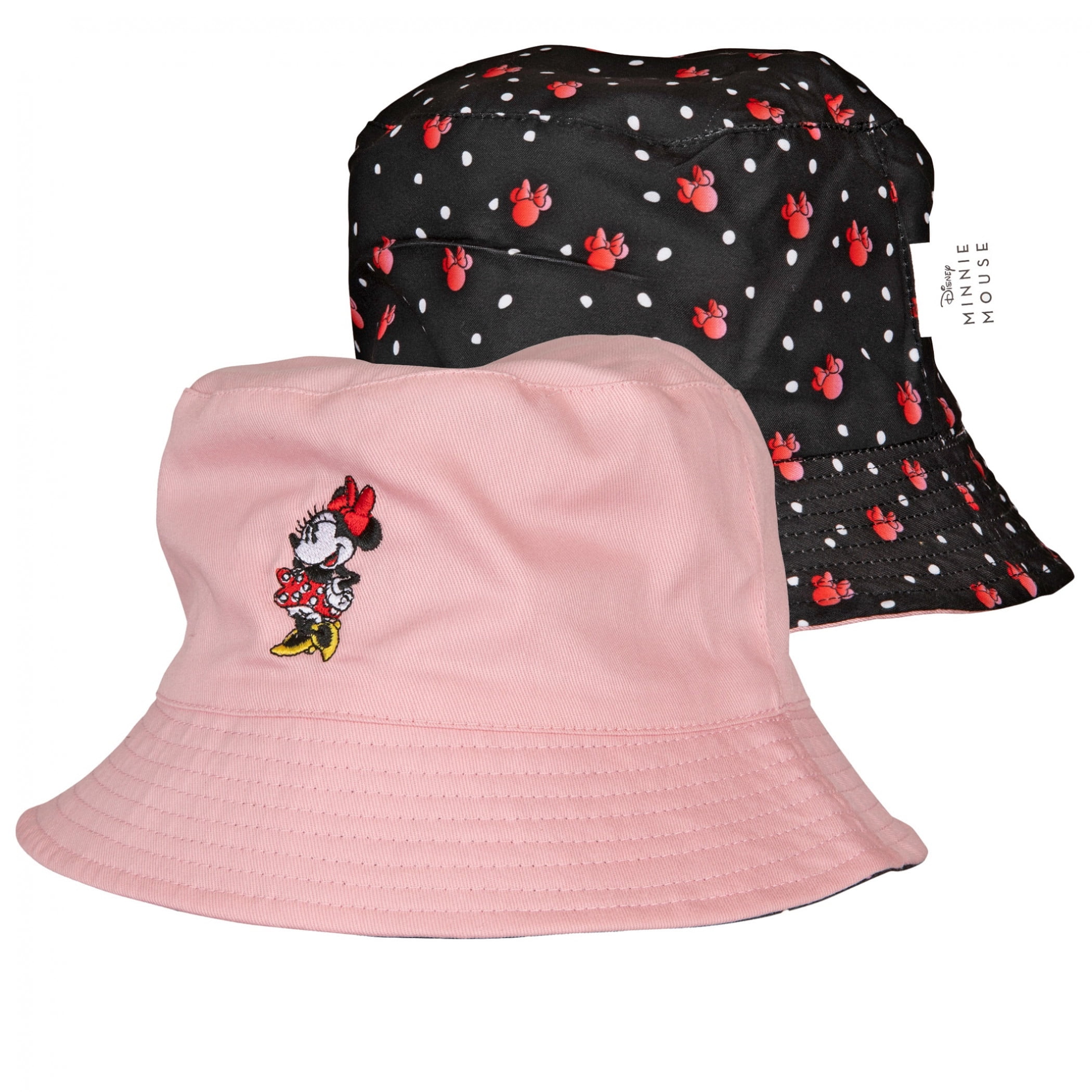 Disney Minnie Mouse Character and All Over Symbols Reversible Bucket ...