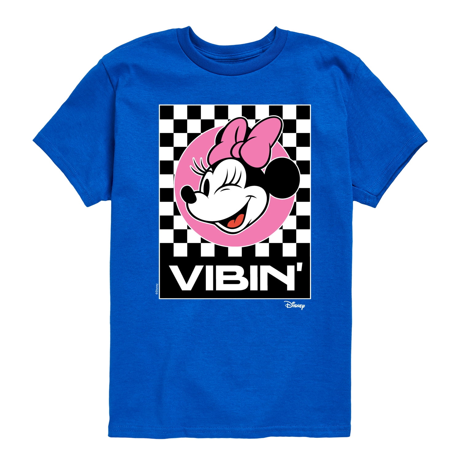Disney - Minnie Mouse - Checkered Board Vibin' - Youth Short Sleeve ...