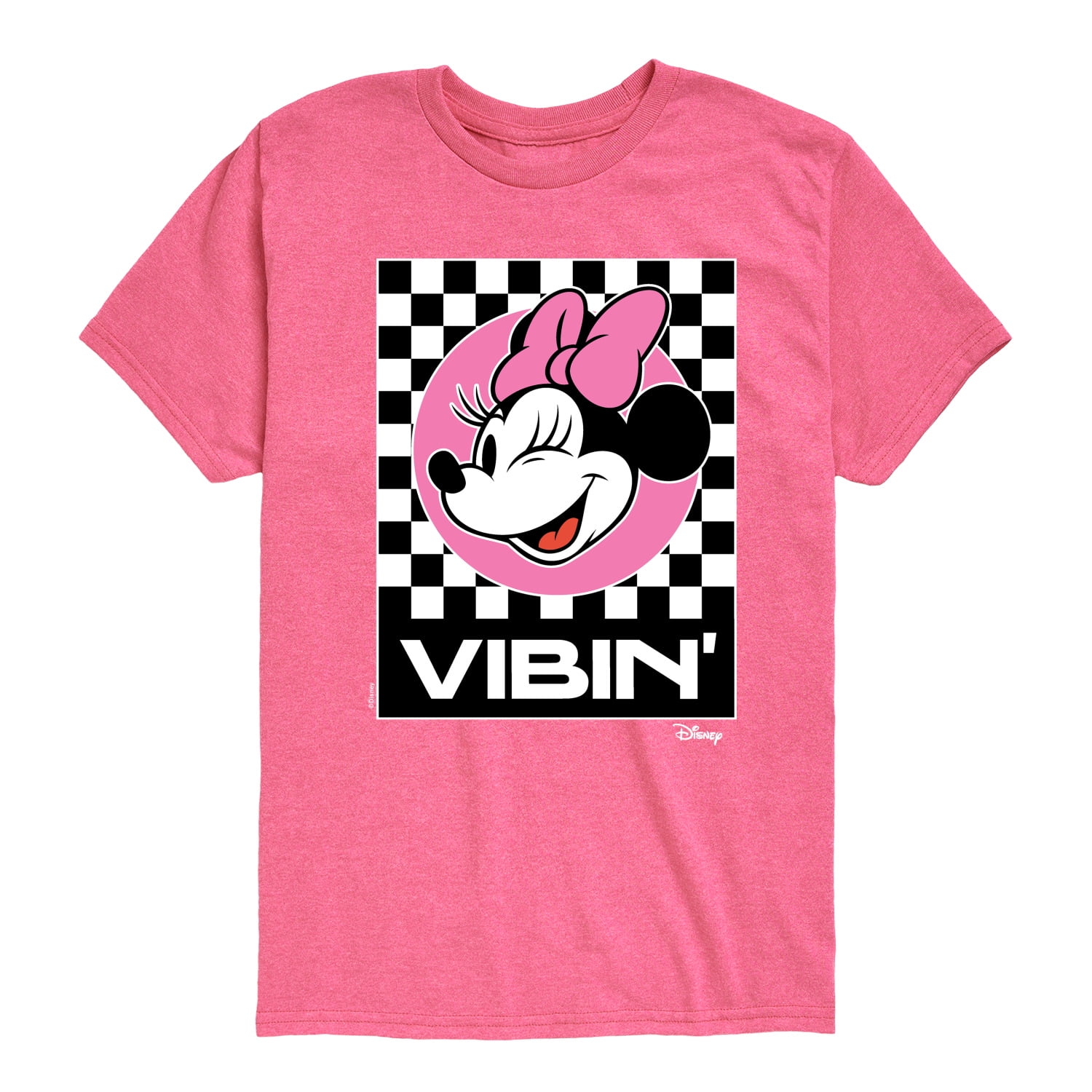 Disney - Minnie Mouse - Checkered Board Vibin' - Youth Short Sleeve ...