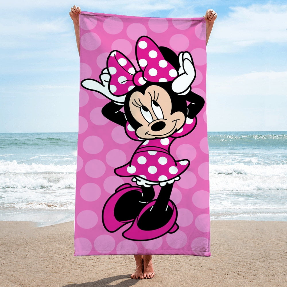 Disney Minnie Mouse Cheery Standard Beach Towel - Walmart.com