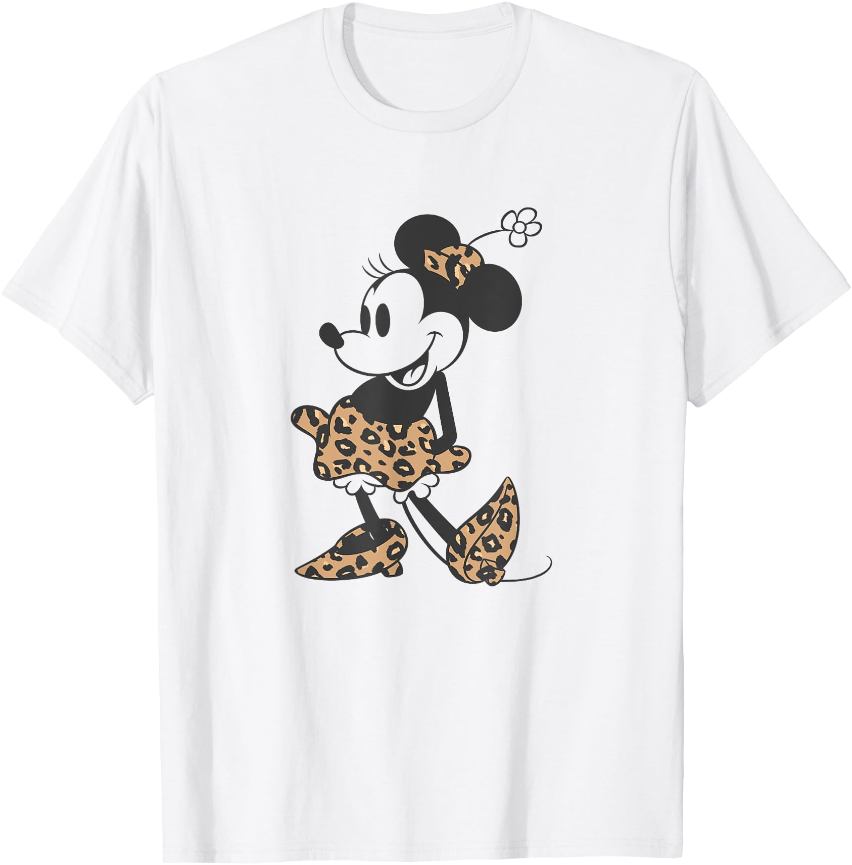 Disney Minnie Mouse Cheetah Print Outfit T-Shirt - Walmart.com