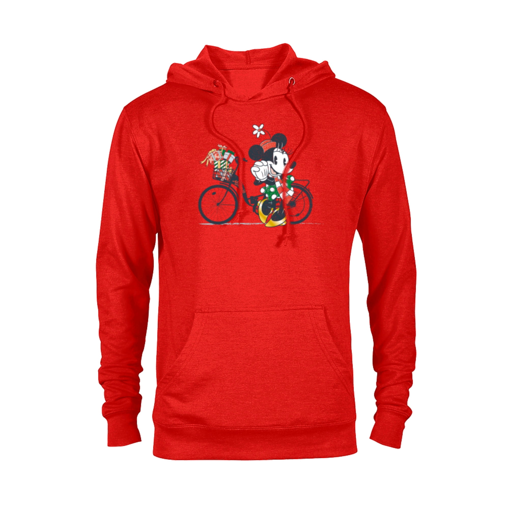 Disney Minnie Mouse Christmas Gift Bicycle Retro Distressed - Pullover ...