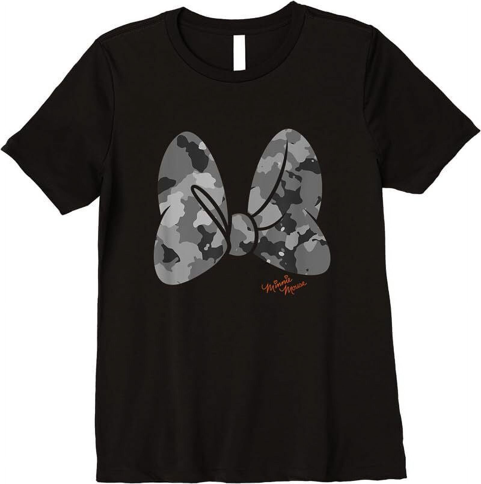 Disney Minnie Mouse Classic Camo Bow Autograph Tee - Walmart.com