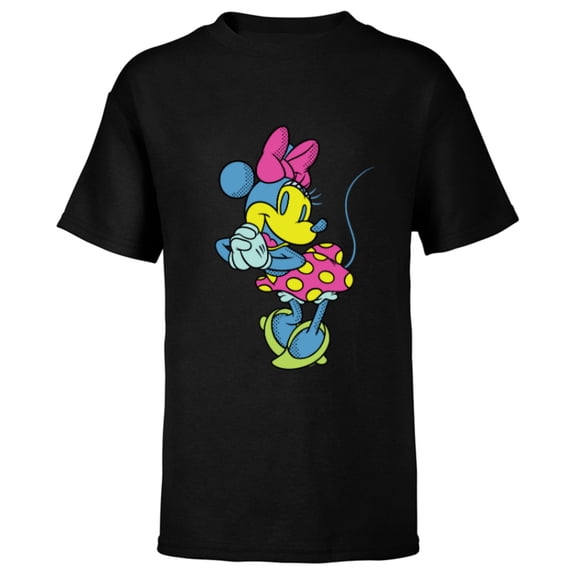 Disney Minnie Mouse Classic Cute Pose Retro Pop Art - Short Sleeve T ...