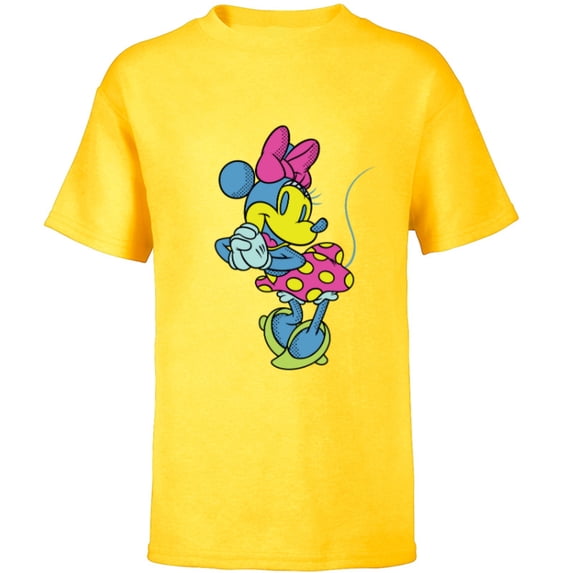 Disney Minnie Mouse Classic Cute Pose Retro Pop Art - Short Sleeve T ...