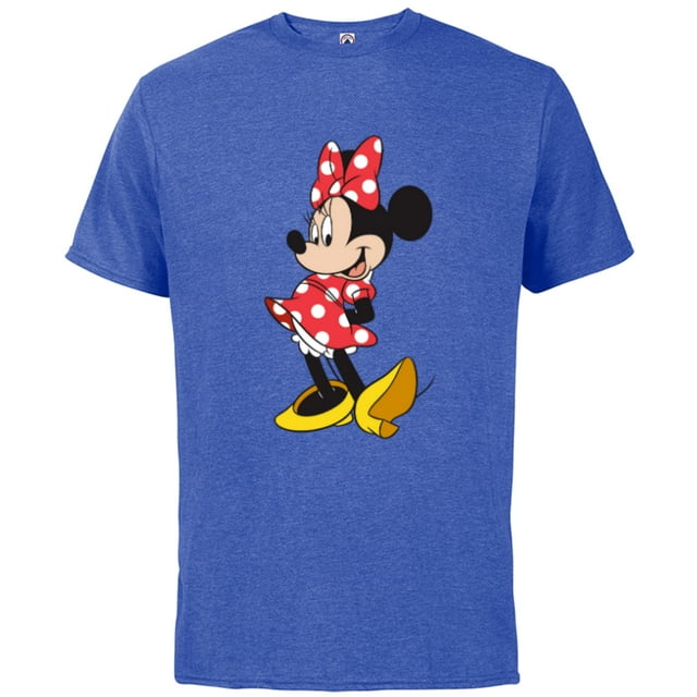 Disney Minnie Mouse Classic Polka Dot Pose Short Sleeve Cotton T Shirt For Adults Customized