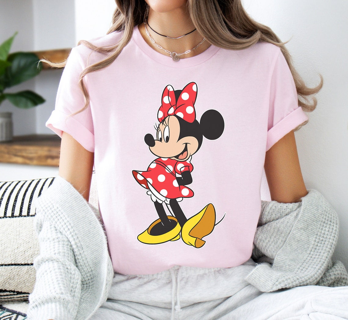 Disney Minnie Mouse Classic Pose Mickey And Friends Disneyland Family Matching T-Shirt, Magic ...