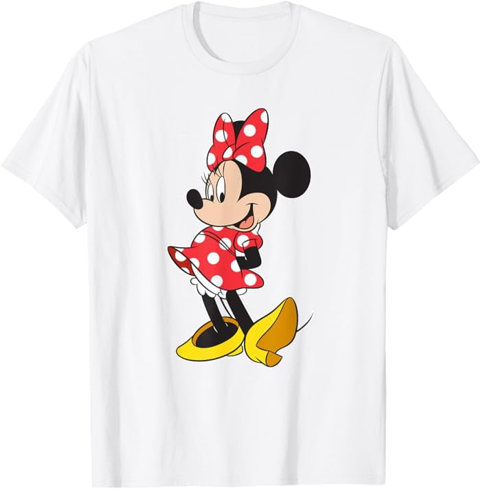 Disney Minnie Mouse Classic Pose T-Shirt, Unisex Short Sleeve Shirt ...