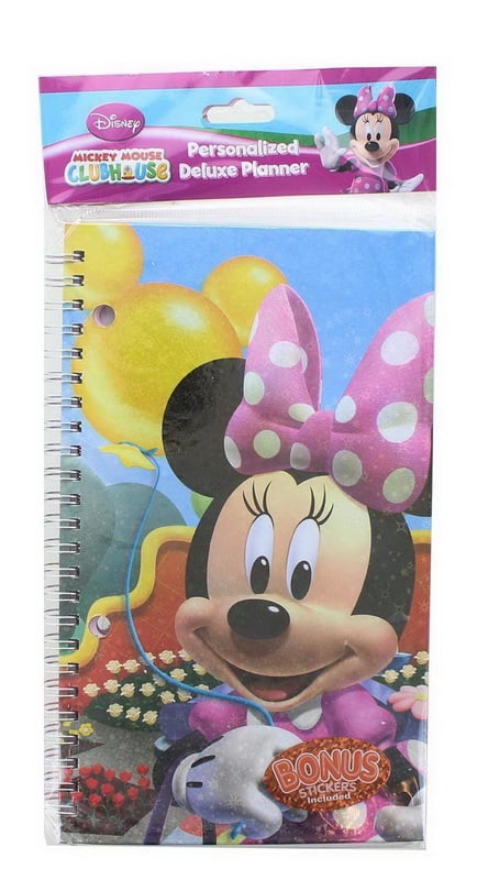 Disney Minnie Mouse Clubhouse Personalized Deluxe Planner - Walmart.com