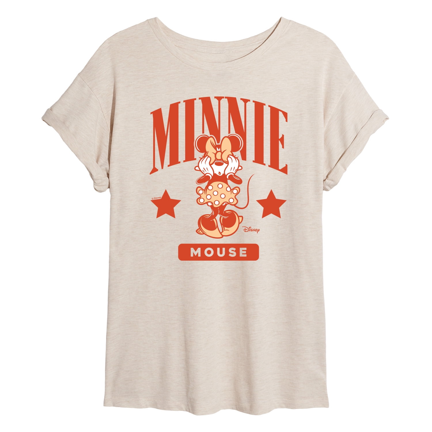 Disney - Minnie Mouse Collegiate - Juniors Ideal Flowy Muscle T-Shirt ...
