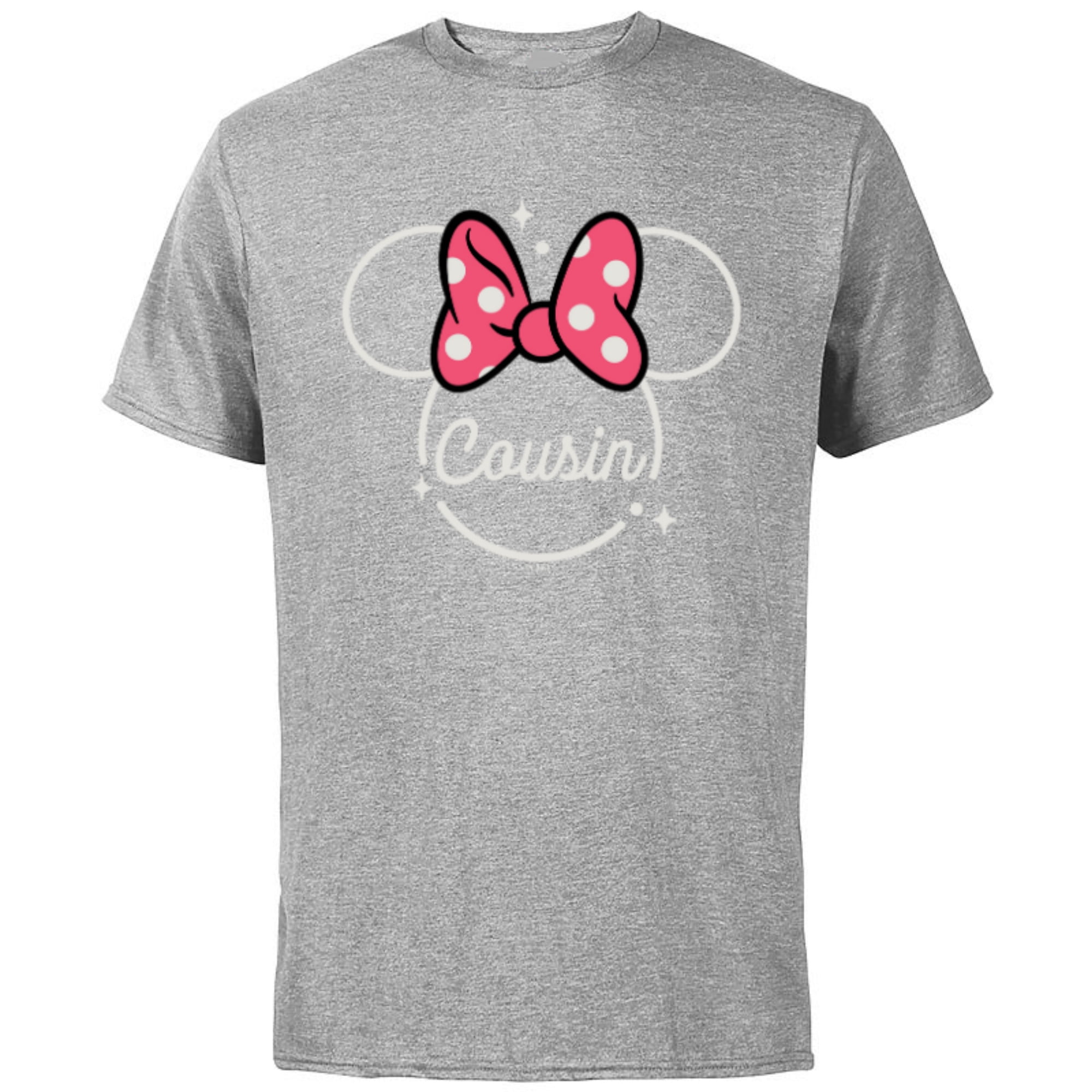 Disney Minnie Mouse Cousin Head Icon Magic Family Trip- Short Sleeve ...