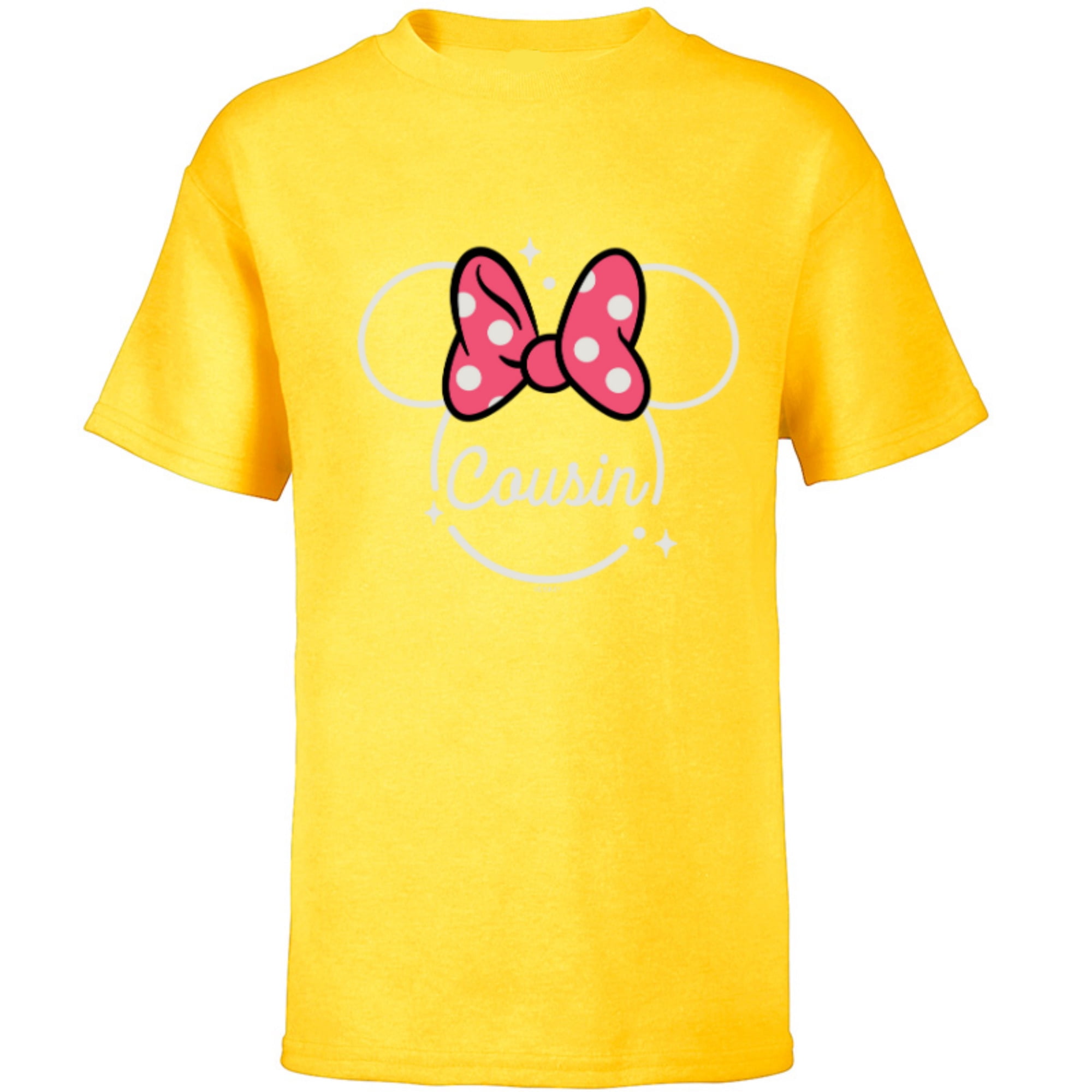 Disney Minnie Mouse Cousin Head Icon Magic Family Trip- Short Sleeve T ...