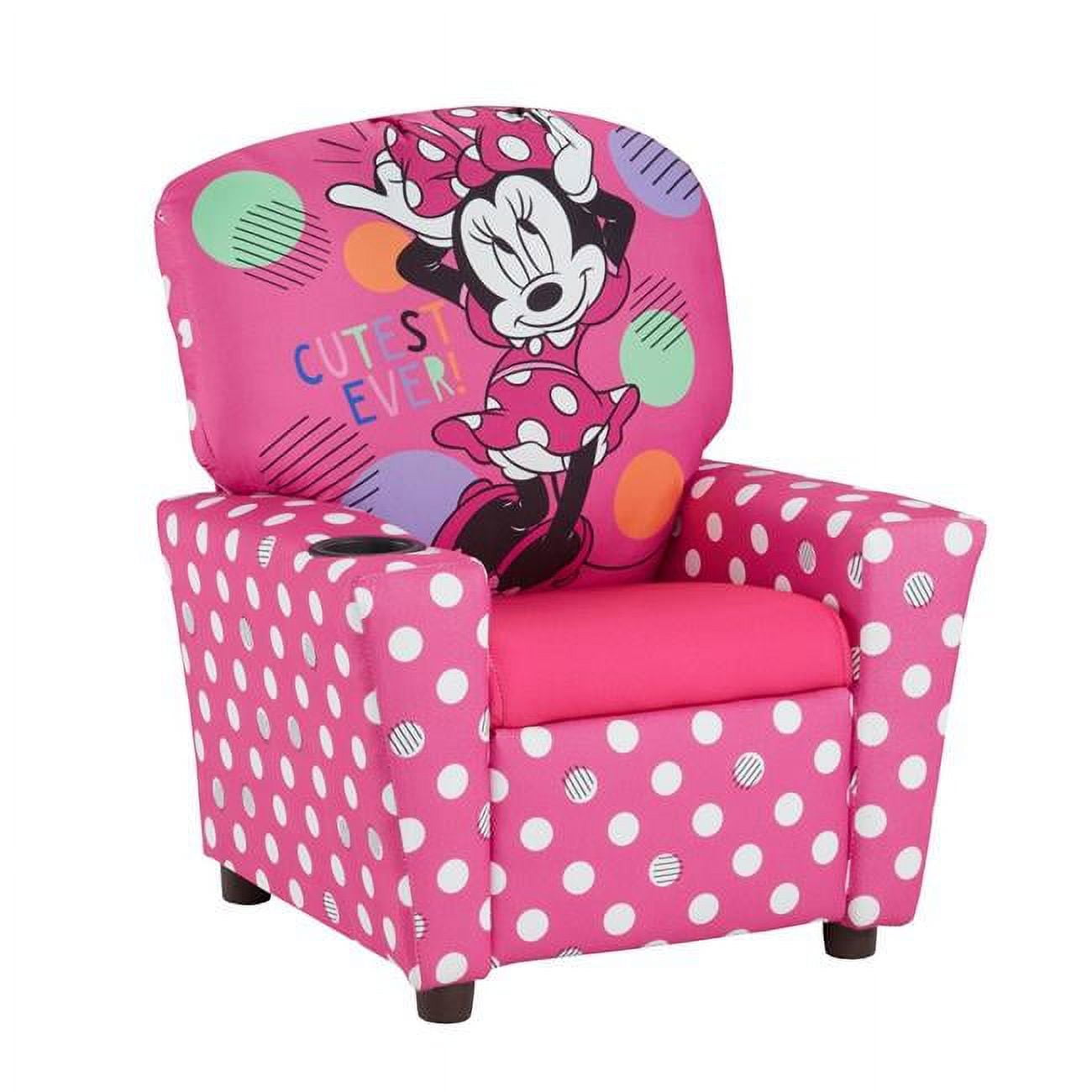 Disney Minnie Mouse Kids Reclining Chair with Cup Holder - Walmart.com