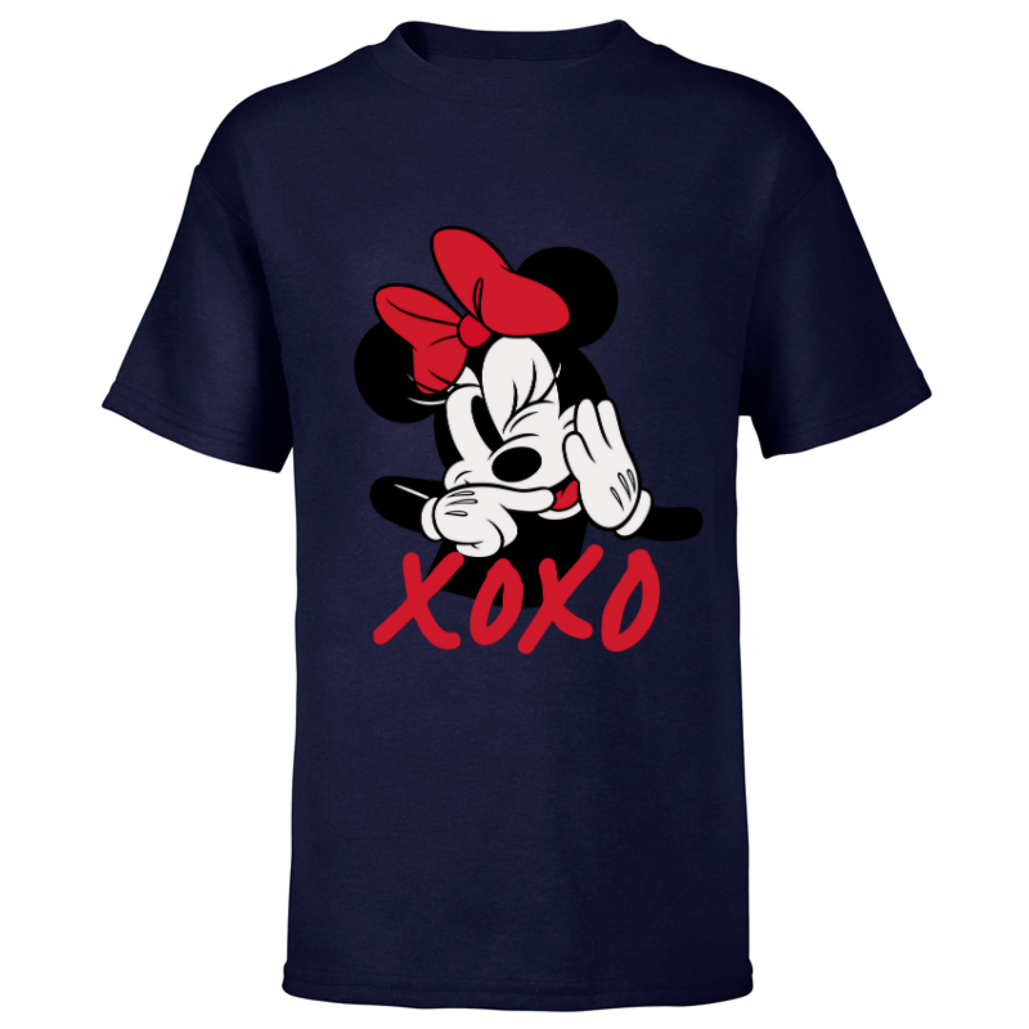 Disney Minnie Mouse Cute Happy Wink XOXO Hugs and Kisses - Short Sleeve ...