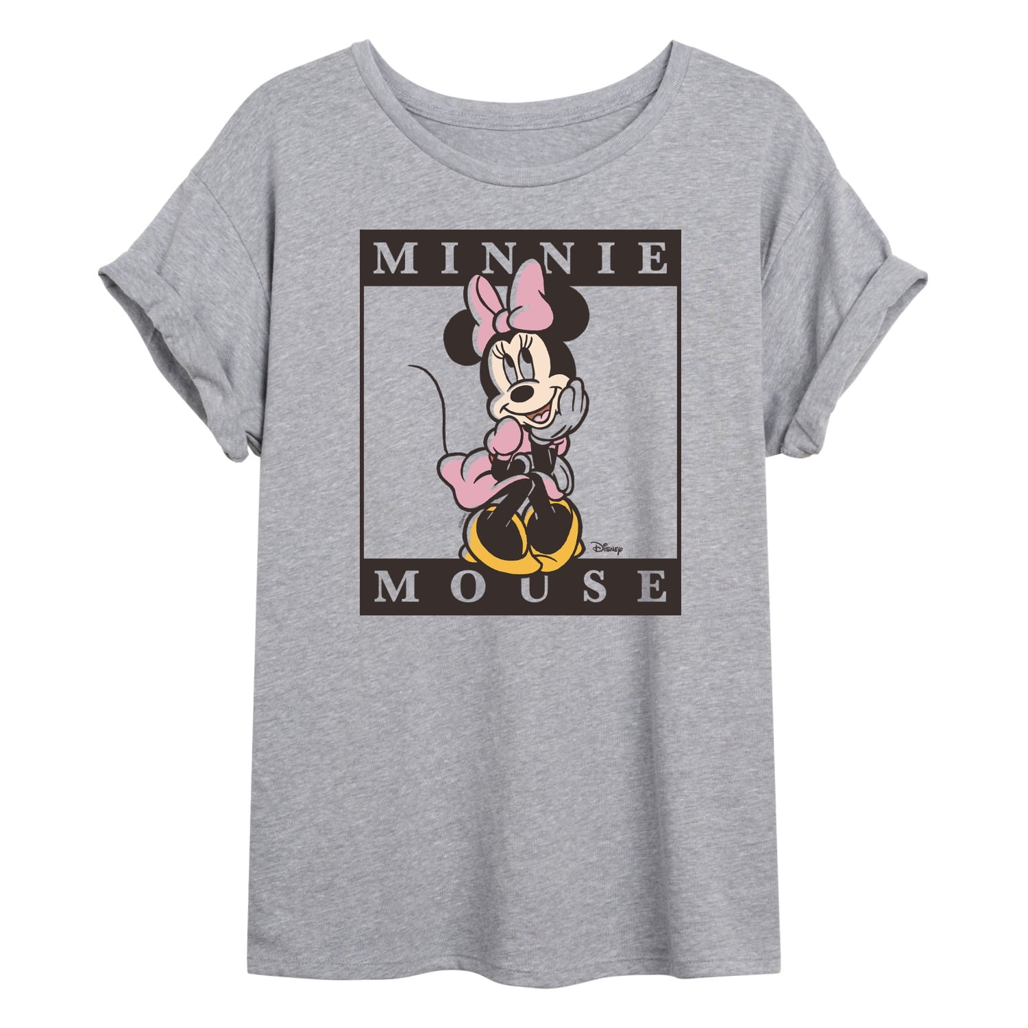 Disney - Minnie Mouse - Cute & I Know It - Juniors Ideal Flowy Muscle T ...
