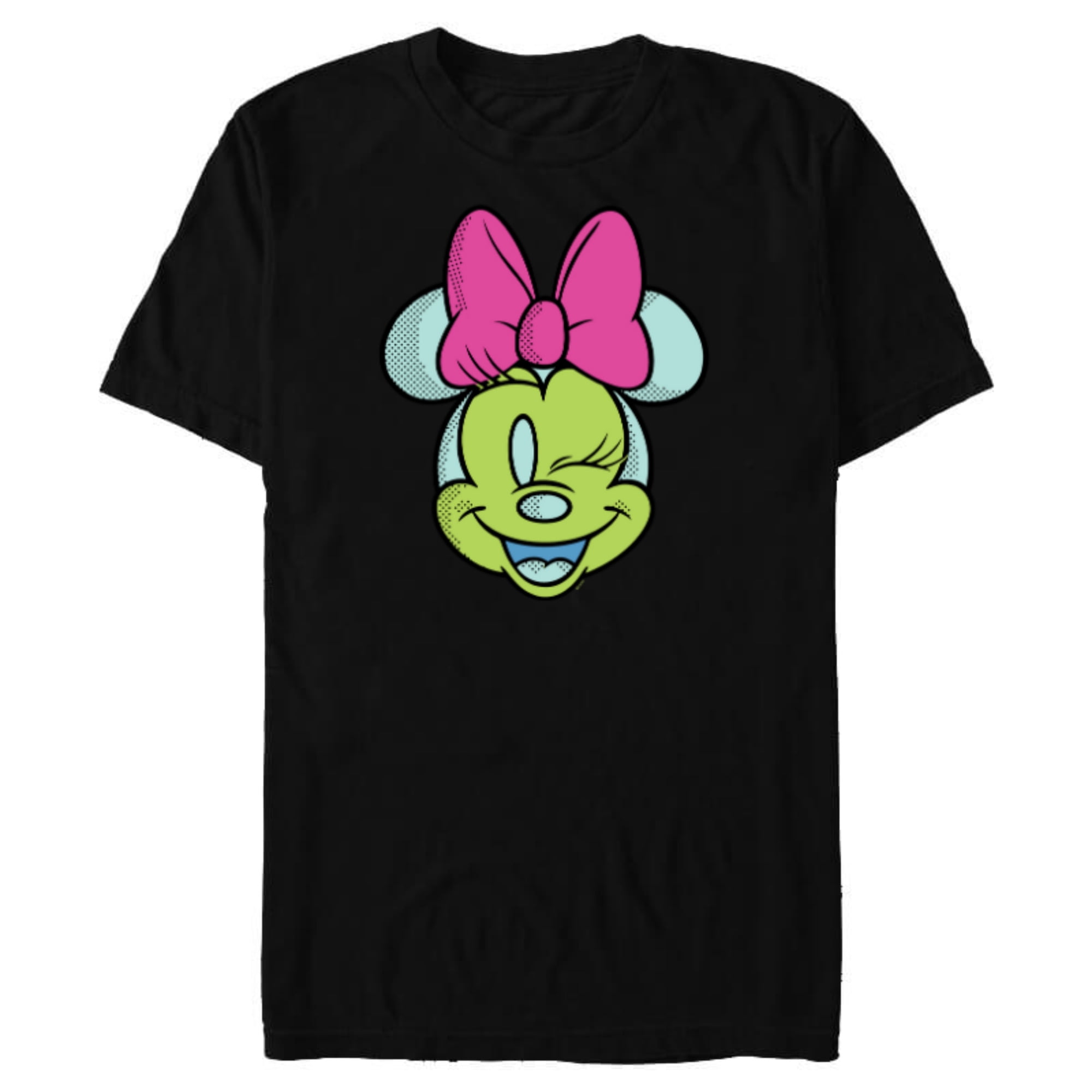 Disney Minnie Mouse Cute Winking Face Retro Pop Art - Short Sleeve ...