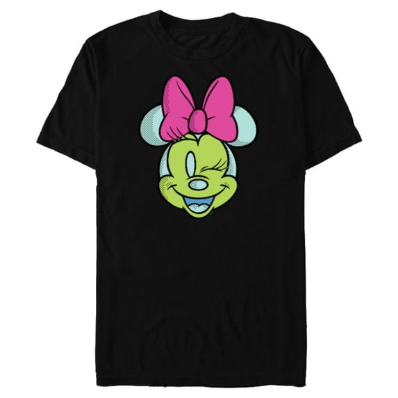 Disney Minnie Mouse Cute Winking Face Retro Pop Art - Short Sleeve ...