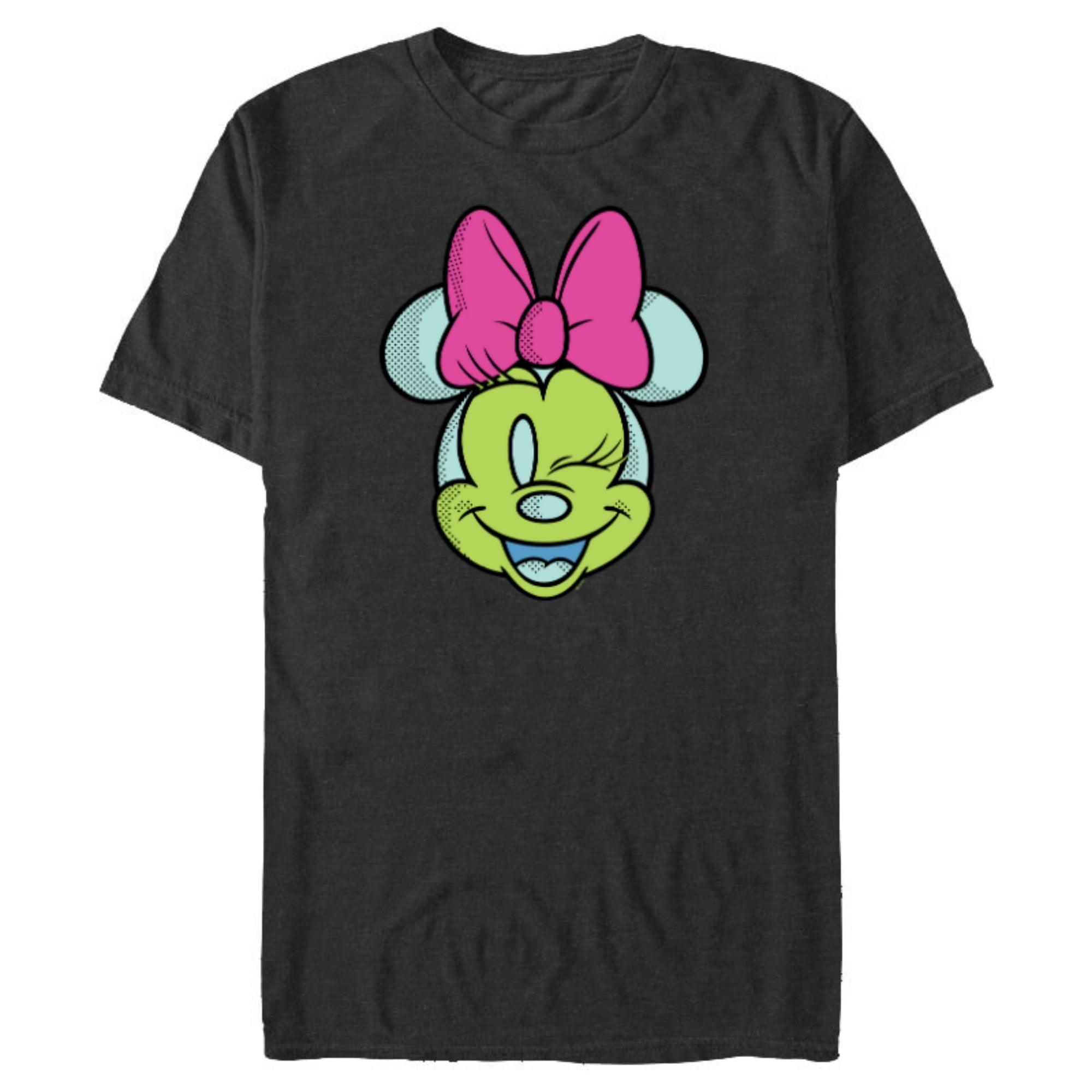 Disney Minnie Mouse Cute Winking Face Retro Pop Art - Short Sleeve ...