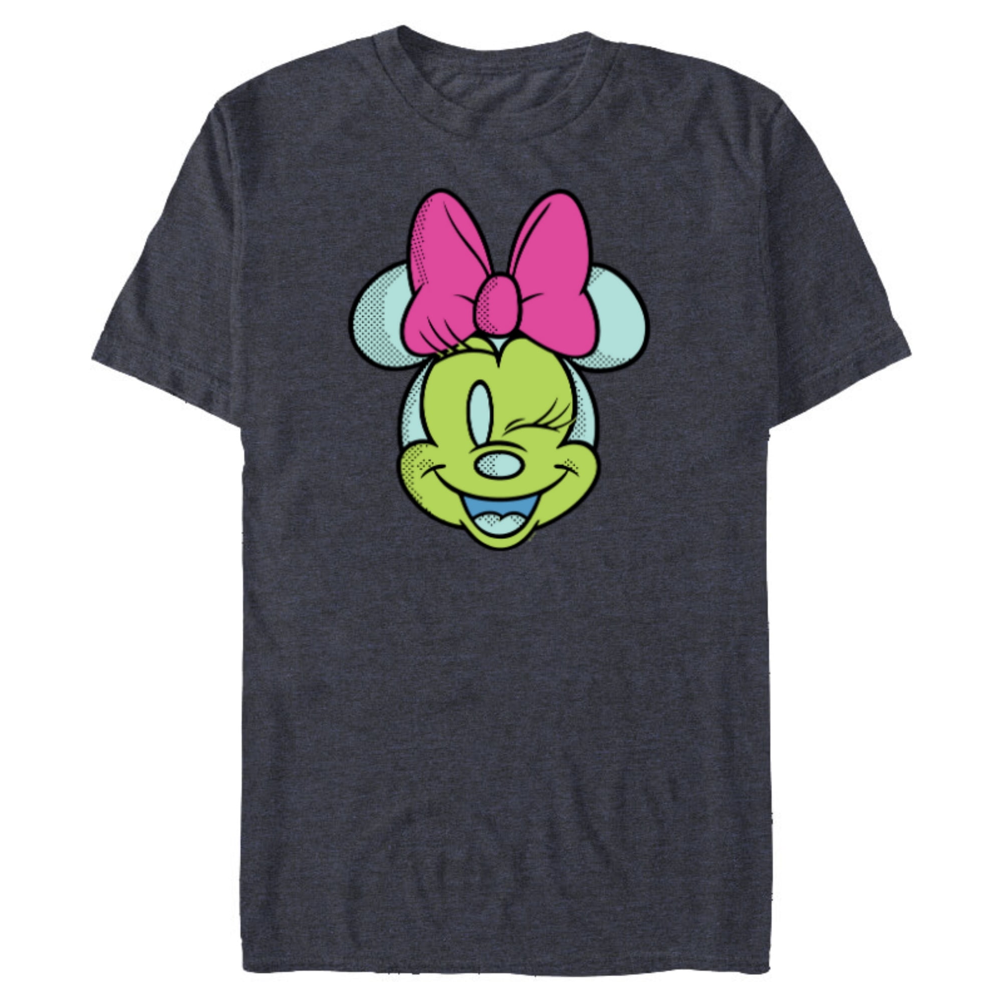 Disney Minnie Mouse Cute Winking Face Retro Pop Art - Short Sleeve ...