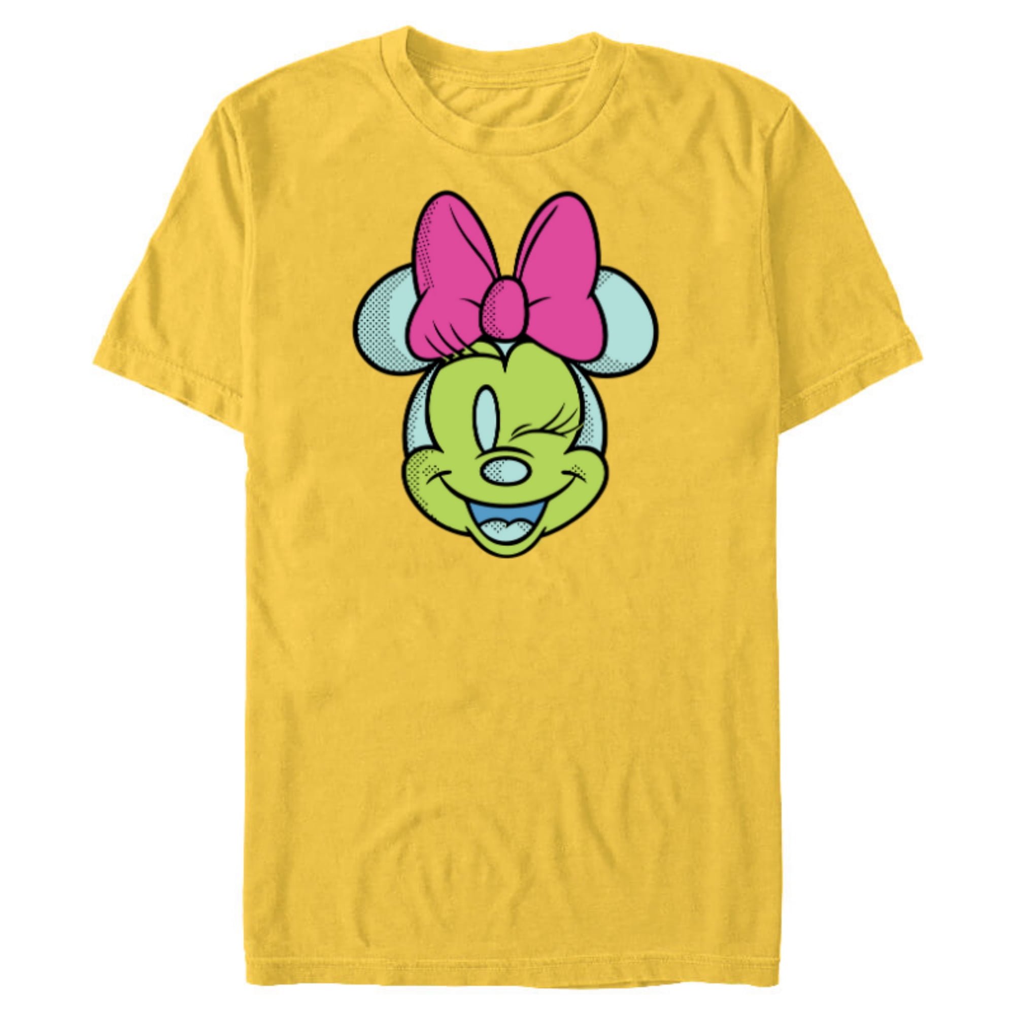 Disney Minnie Mouse Cute Winking Face Retro Pop Art - Short Sleeve ...