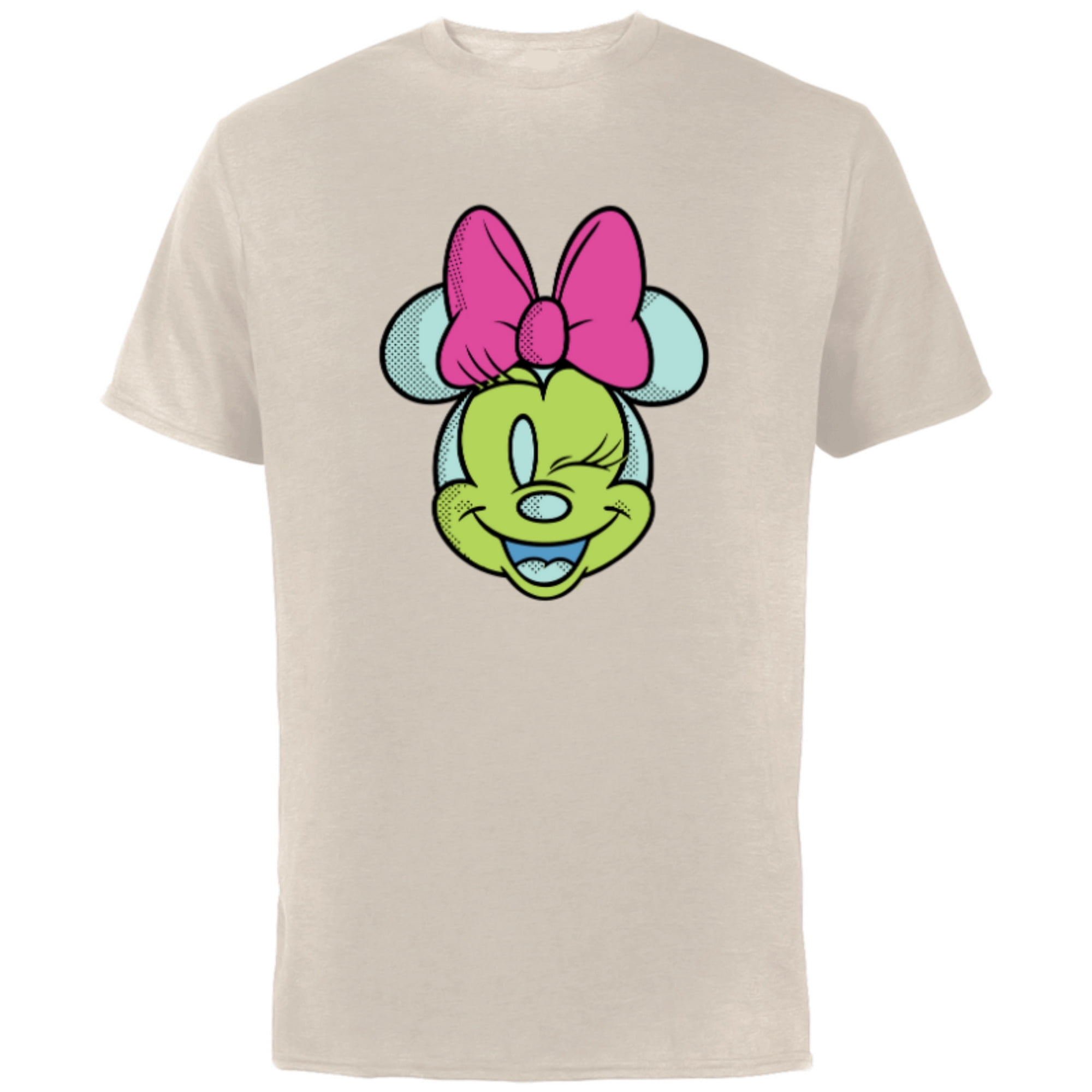 Disney Minnie Mouse Cute Winking Face Retro Pop Art - Short Sleeve ...