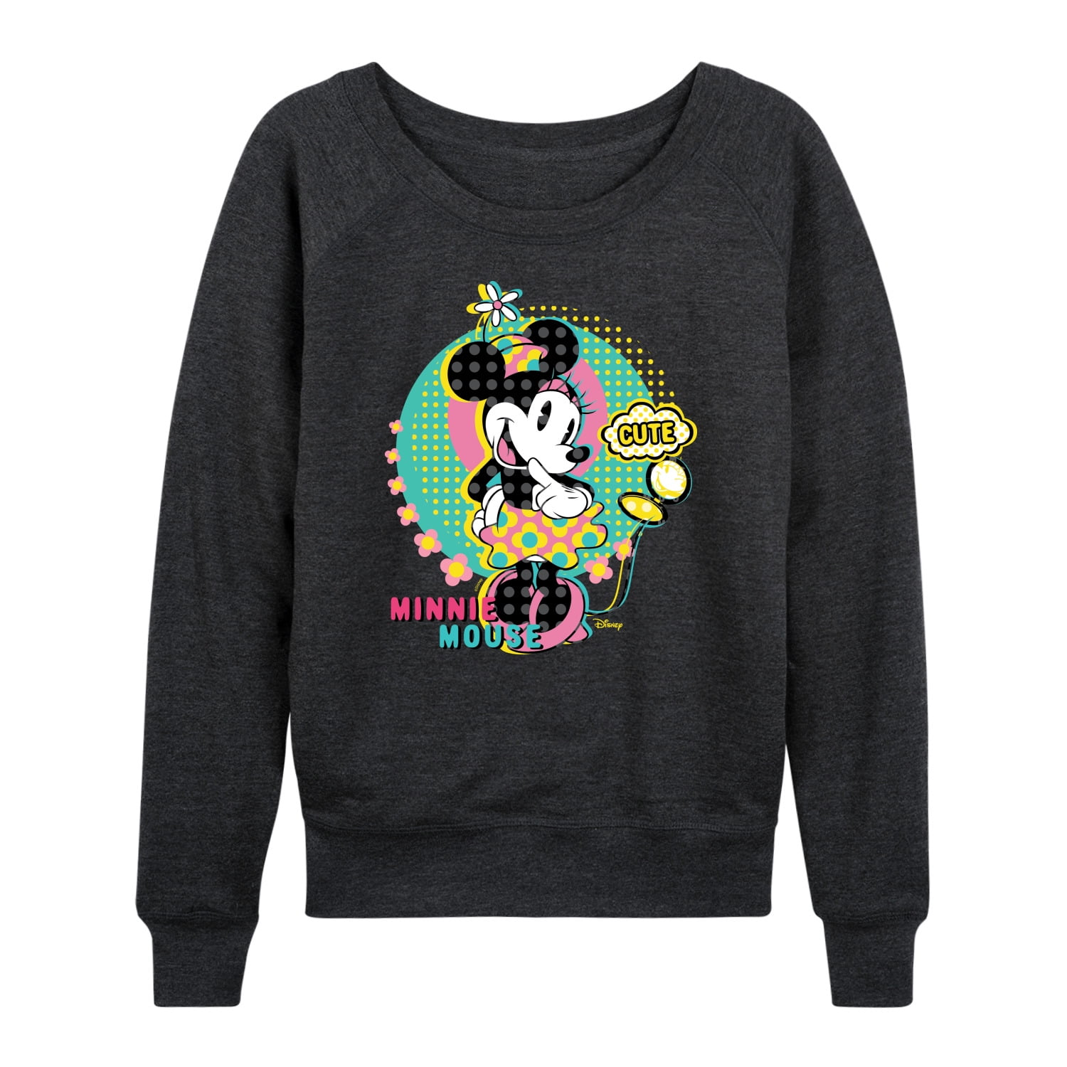 Disney - Minnie Mouse Cute - Women's Lightweight French Terry Long ...
