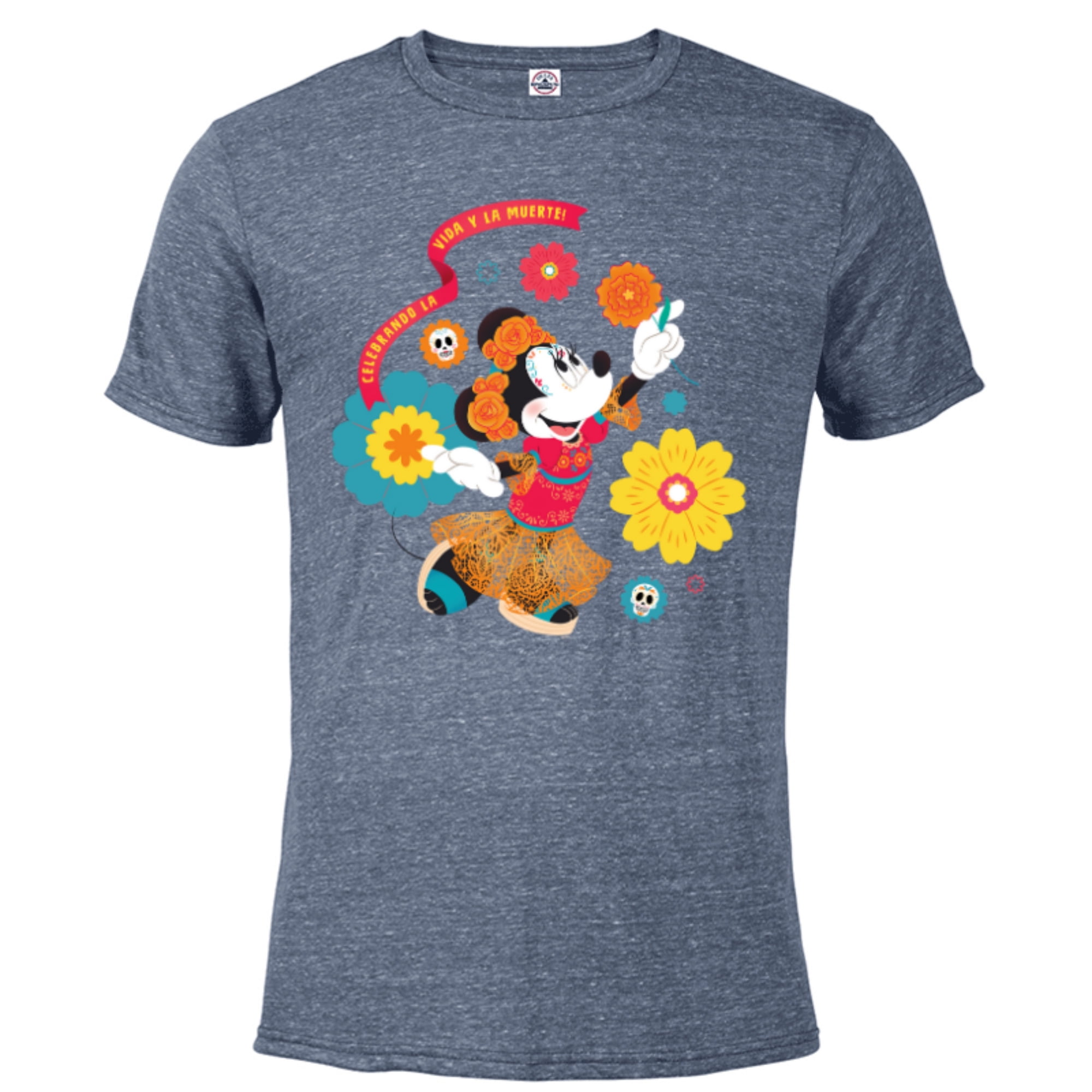 Disney Minnie Mouse Día de los Muertos Celebrando- Short Sleeve Blended ...
