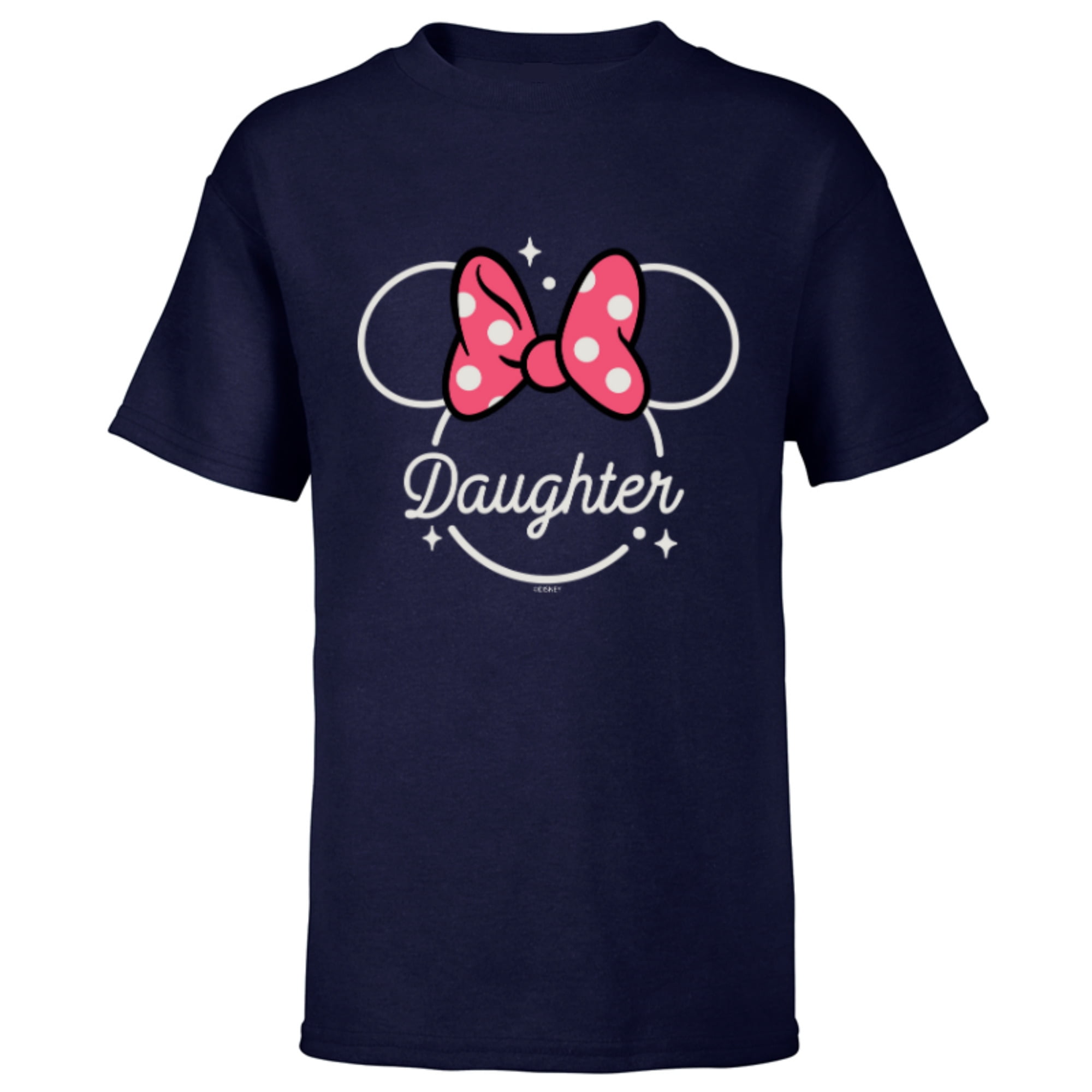Disney Minnie Mouse Daughter Head Icon Magic Family Trip- Short Sleeve ...