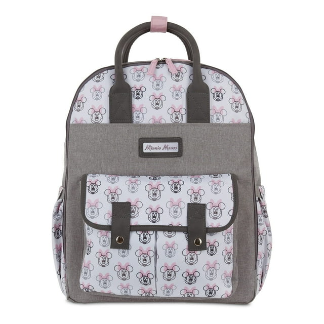 Free Shipping! Disney Minnie Mouse Diaper Bag with Slip Pocket - Grey ...