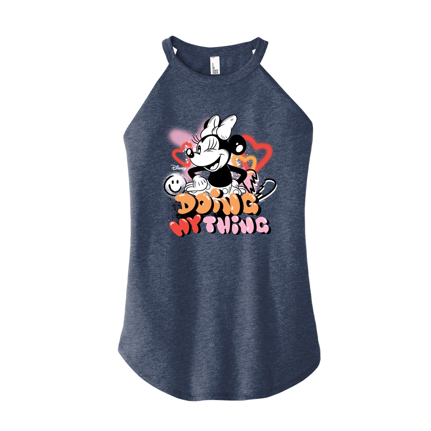 Disney - Minnie Mouse - Doing My Thing - Juniors High Neck Tank Top ...