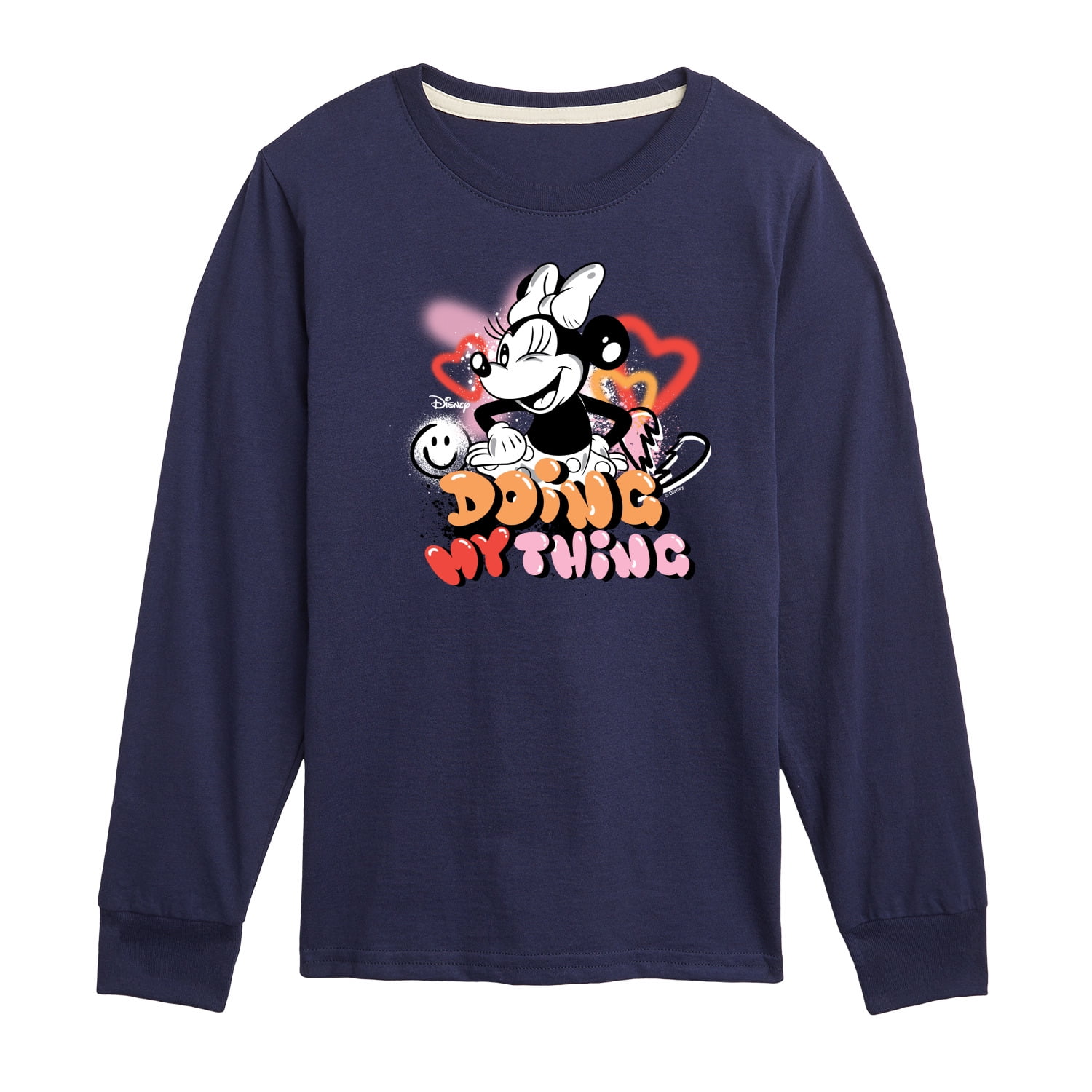 Disney - Minnie Mouse Doing My Thing - Youth Long Sleeve Graphic T ...