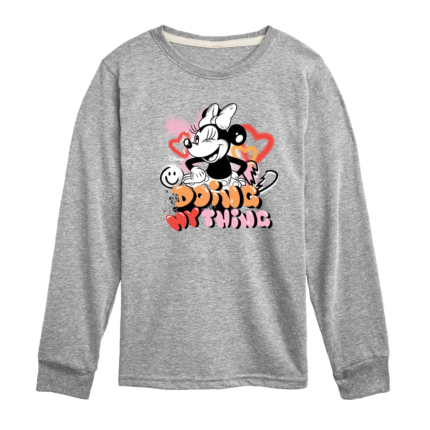 Disney - Minnie Mouse Doing My Thing - Youth Long Sleeve Graphic T ...
