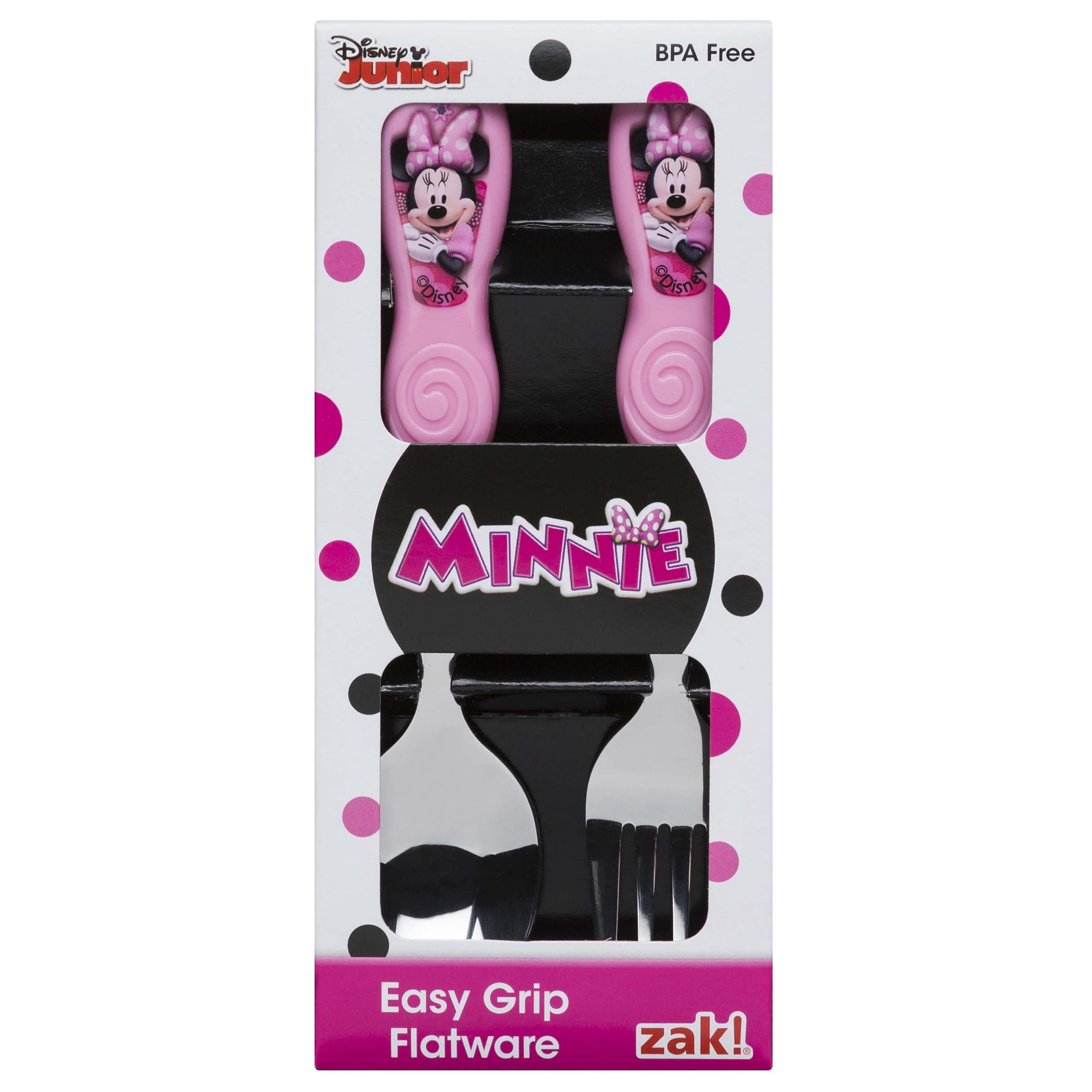 Disney Minnie Mouse Easy Grip Flatware Set - Walmart.com