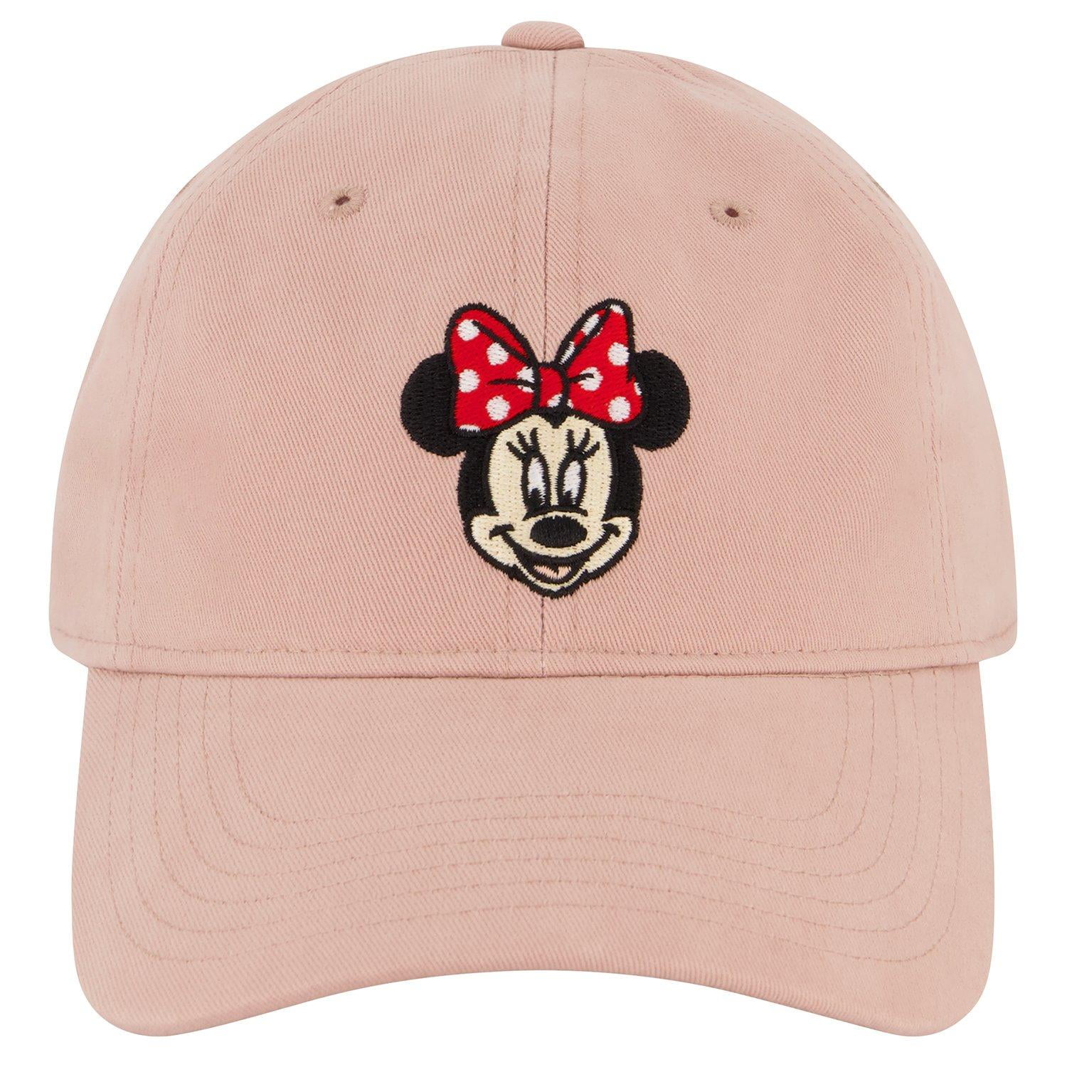 Disney Minnie Mouse Baseball Hat, Classic Face Adjustable Unisex ...