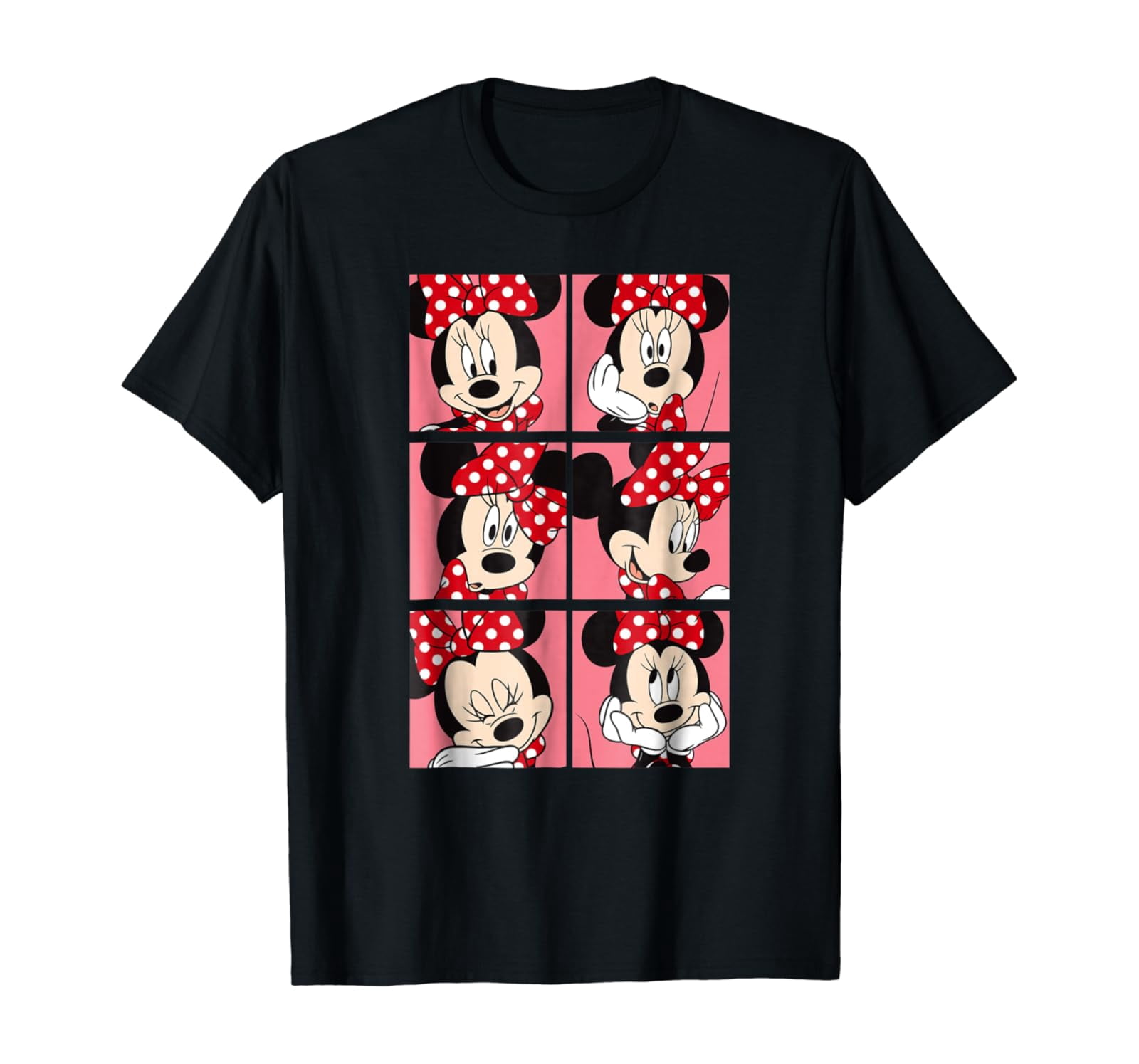 Disney Minnie Mouse Expressions Multi Face Collage T Shirt - Walmart.com