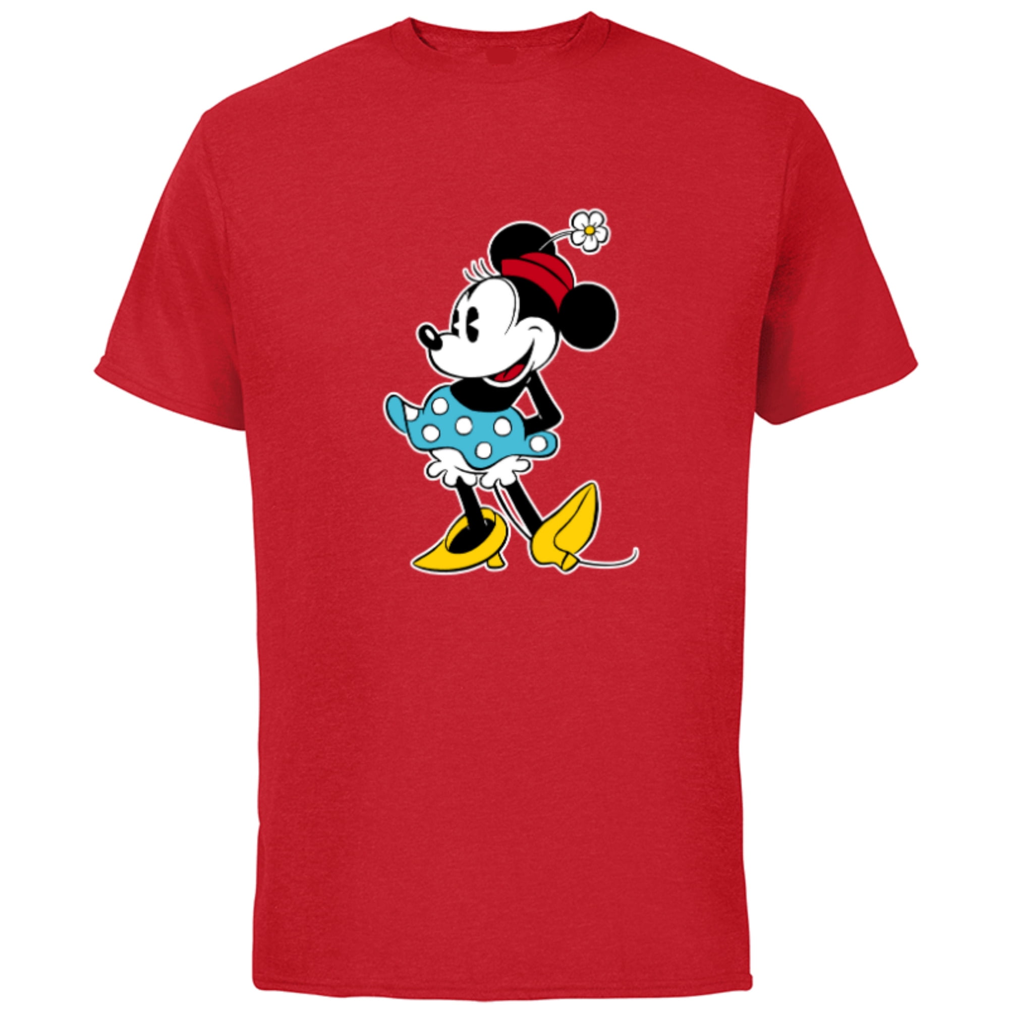 Disney Minnie Mouse Flower Hat - Short Sleeve Cotton T-Shirt for Adults ...