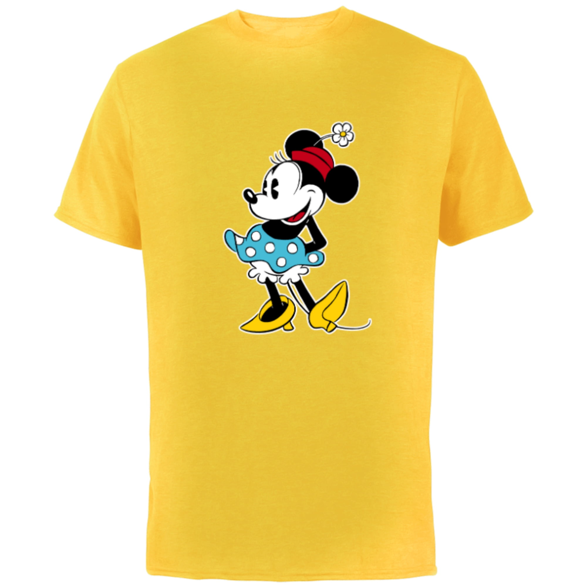 Disney Minnie Mouse Flower Hat - Short Sleeve Cotton T-Shirt for Adults ...