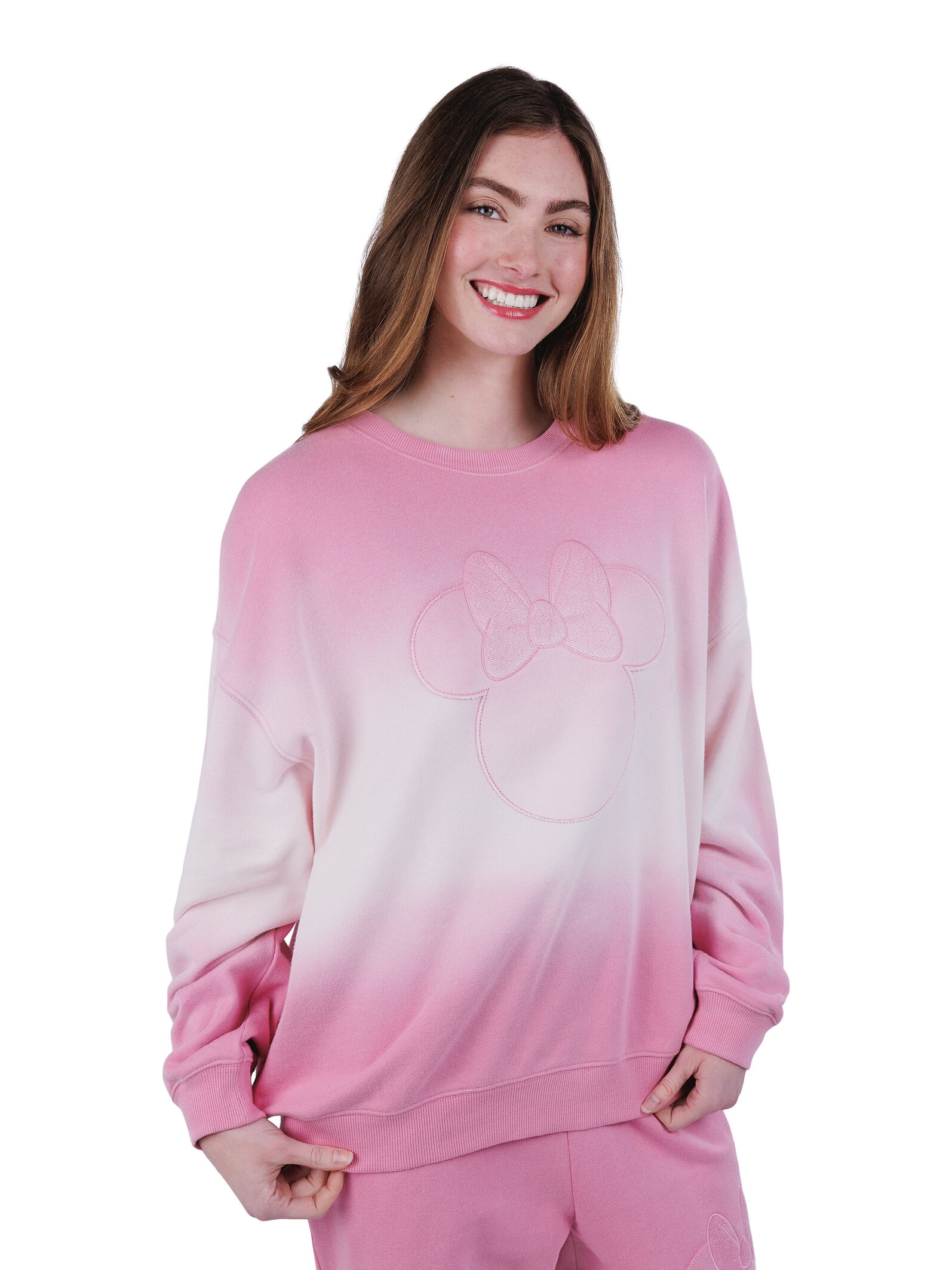 Disney Minnie Mouse French Terry Pullover Sweatshirt Adult - Walmart.com