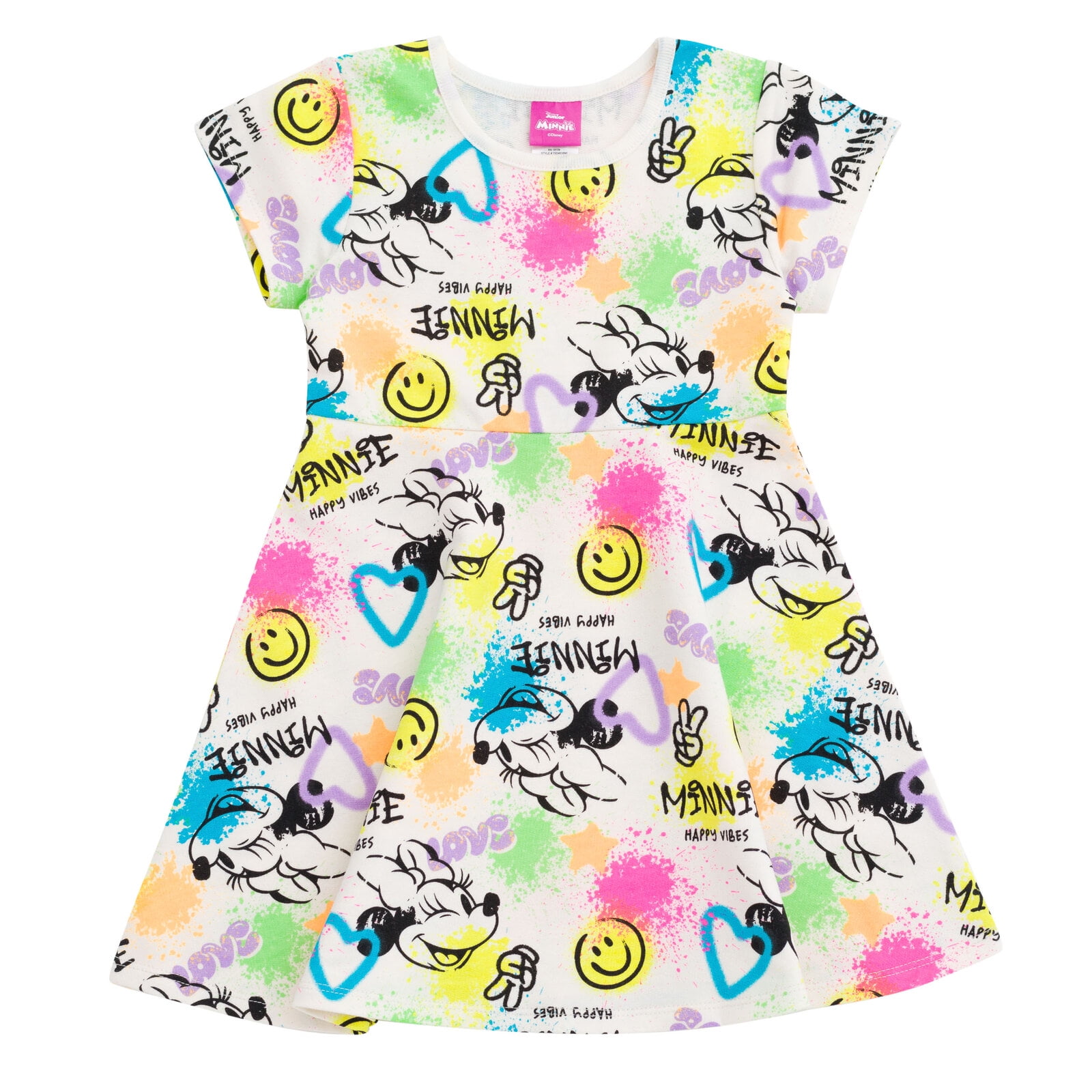 Disney Minnie Mouse French Terry Skater Dress Airbrush Infant to Big ...