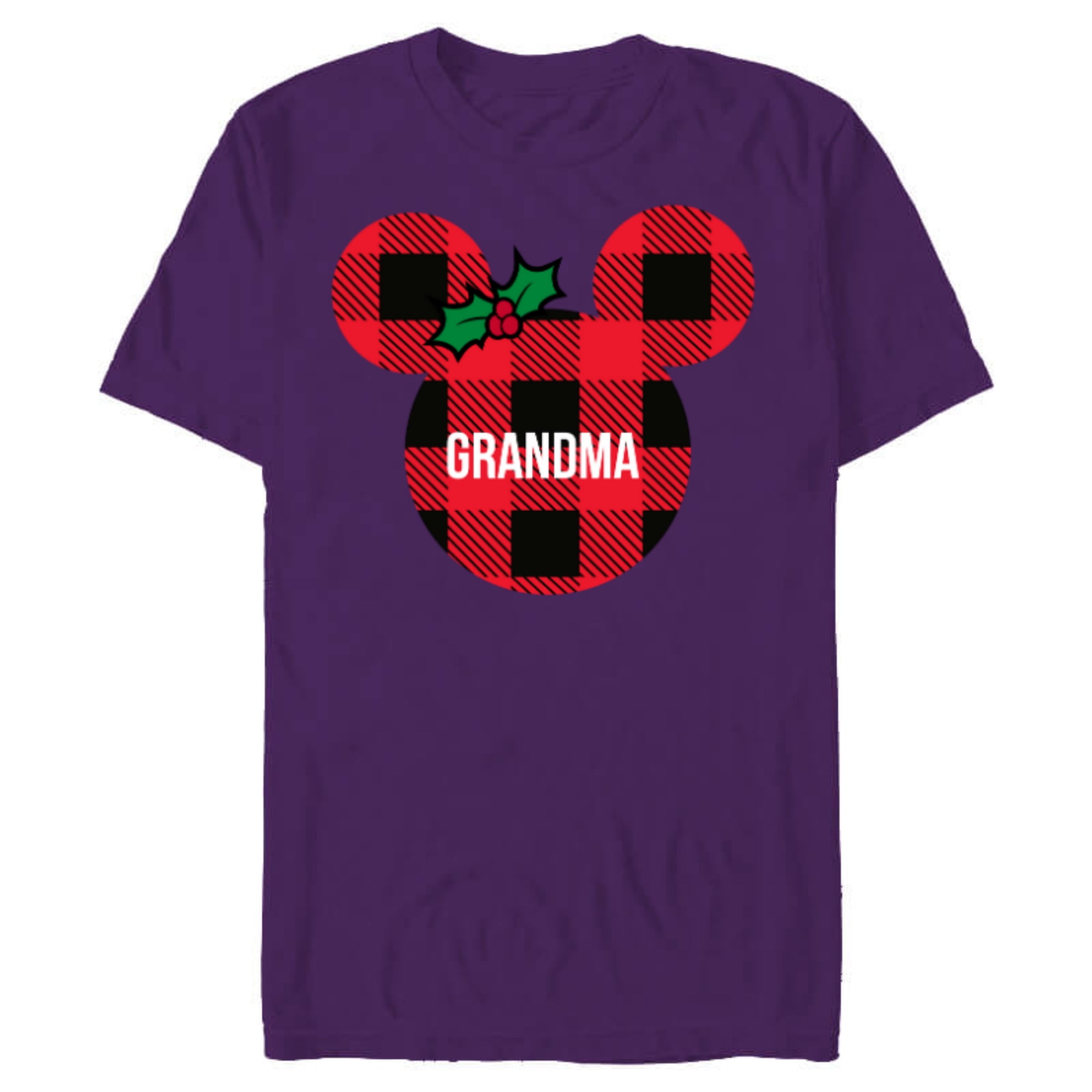 Disney Minnie Mouse GRANDMA Holiday Family - Short Sleeve Blended T ...