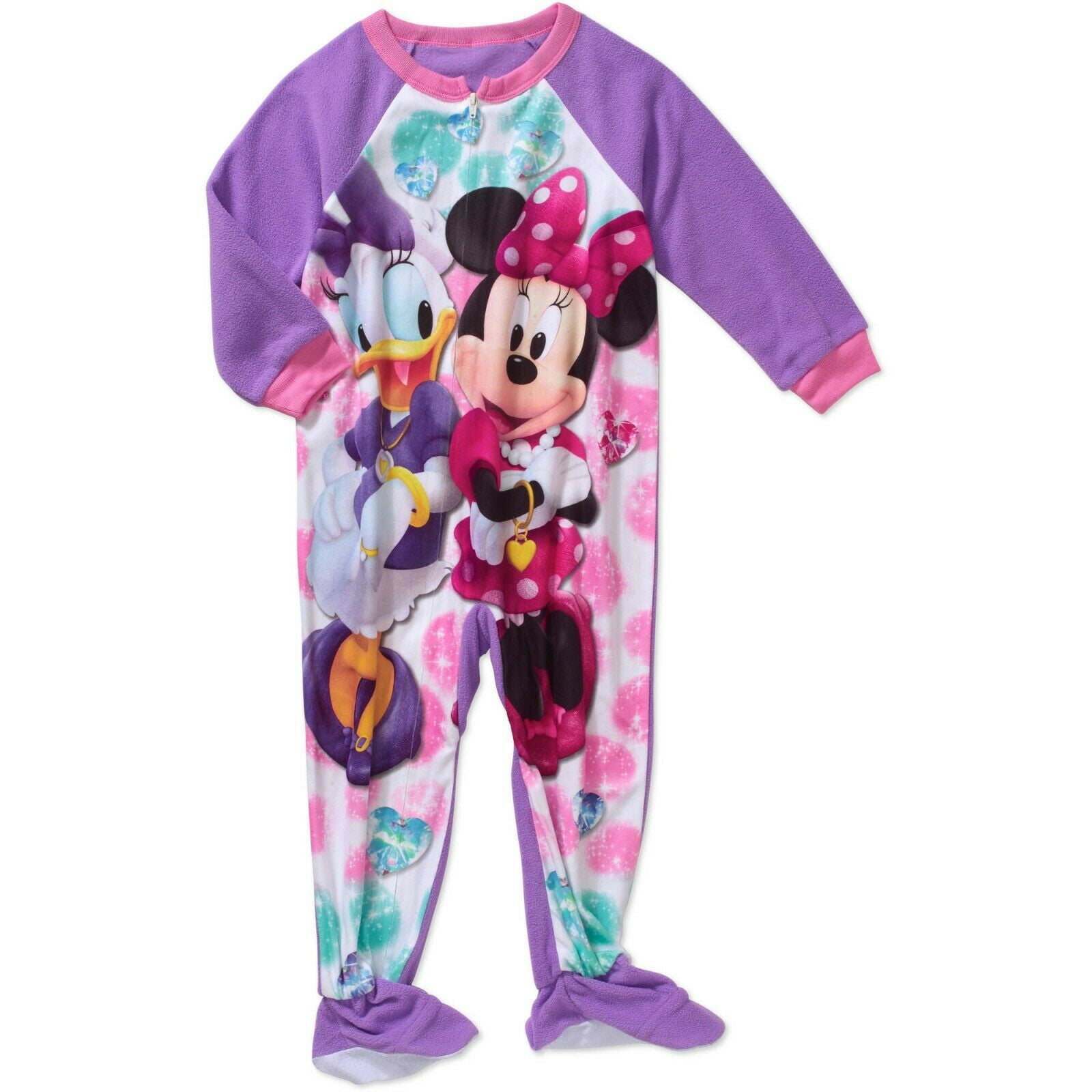 Disney Minnie Mouse Girl Footed Blanket Sleeper Pajama Size 3T ...