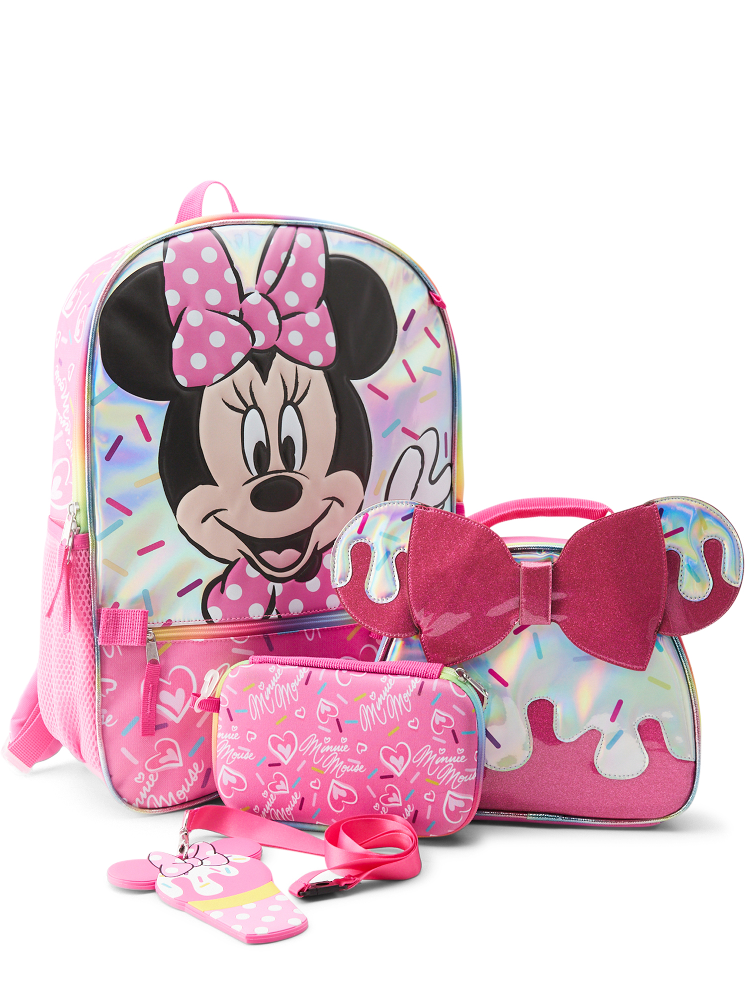 Disney Lilo and Stitch Girl's 3-Piece Backpack Set with Headphone ...