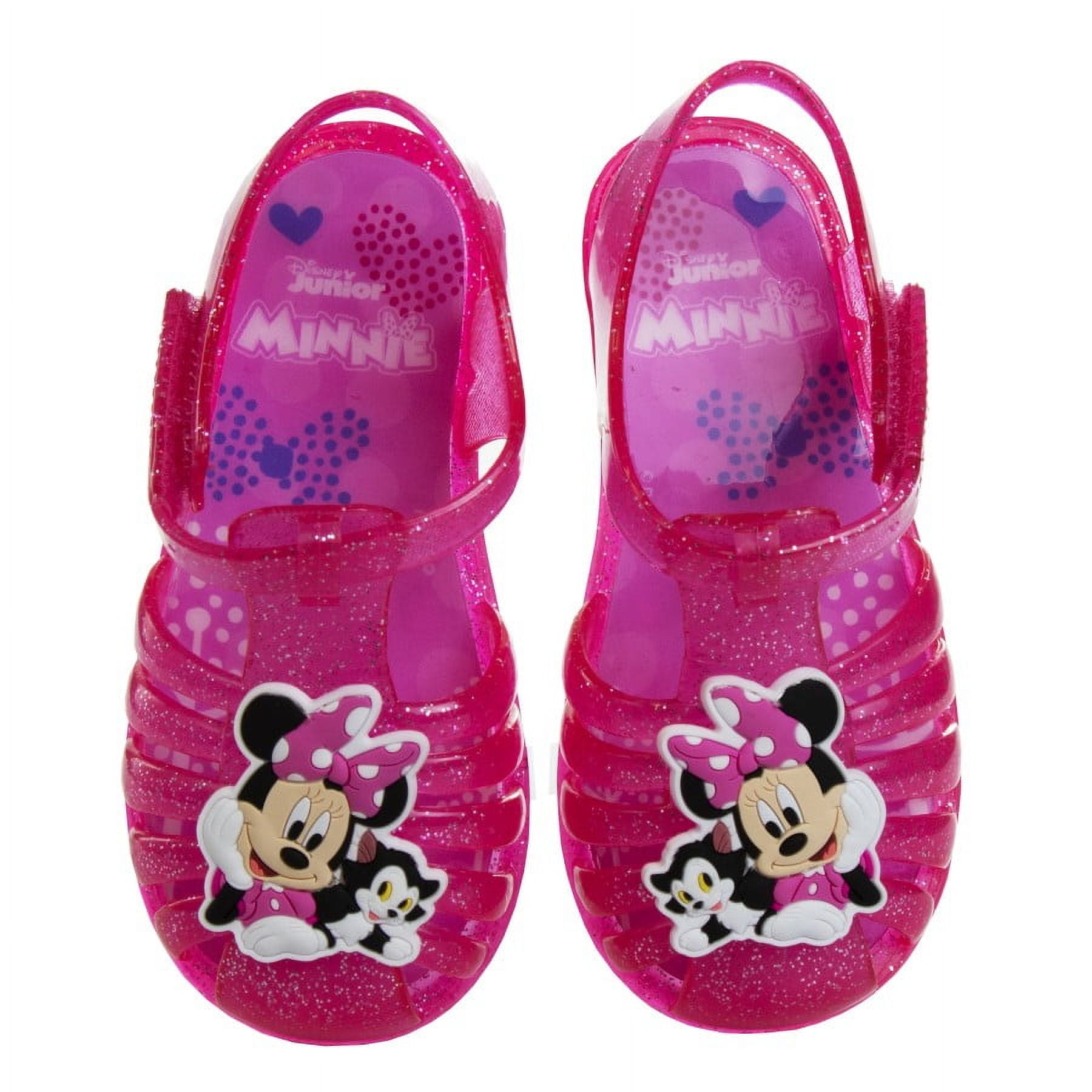Disney Minnie Mouse Girls' Jelly Sandals (Toddler/Little Kids)- Pink ...