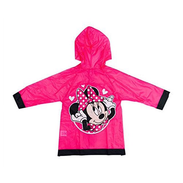 Disney Minnie Mouse Girls Rain Slicker Raincoat Pink Bows (Large / 6-7 ...