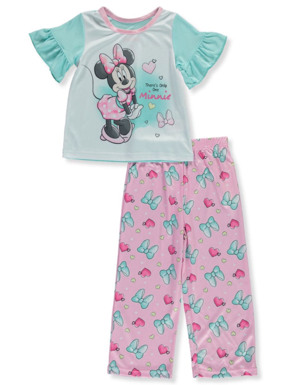 Disney Minnie Mouse Kids' Pajama Set, 2-Piece (Toddler) - Walmart.com