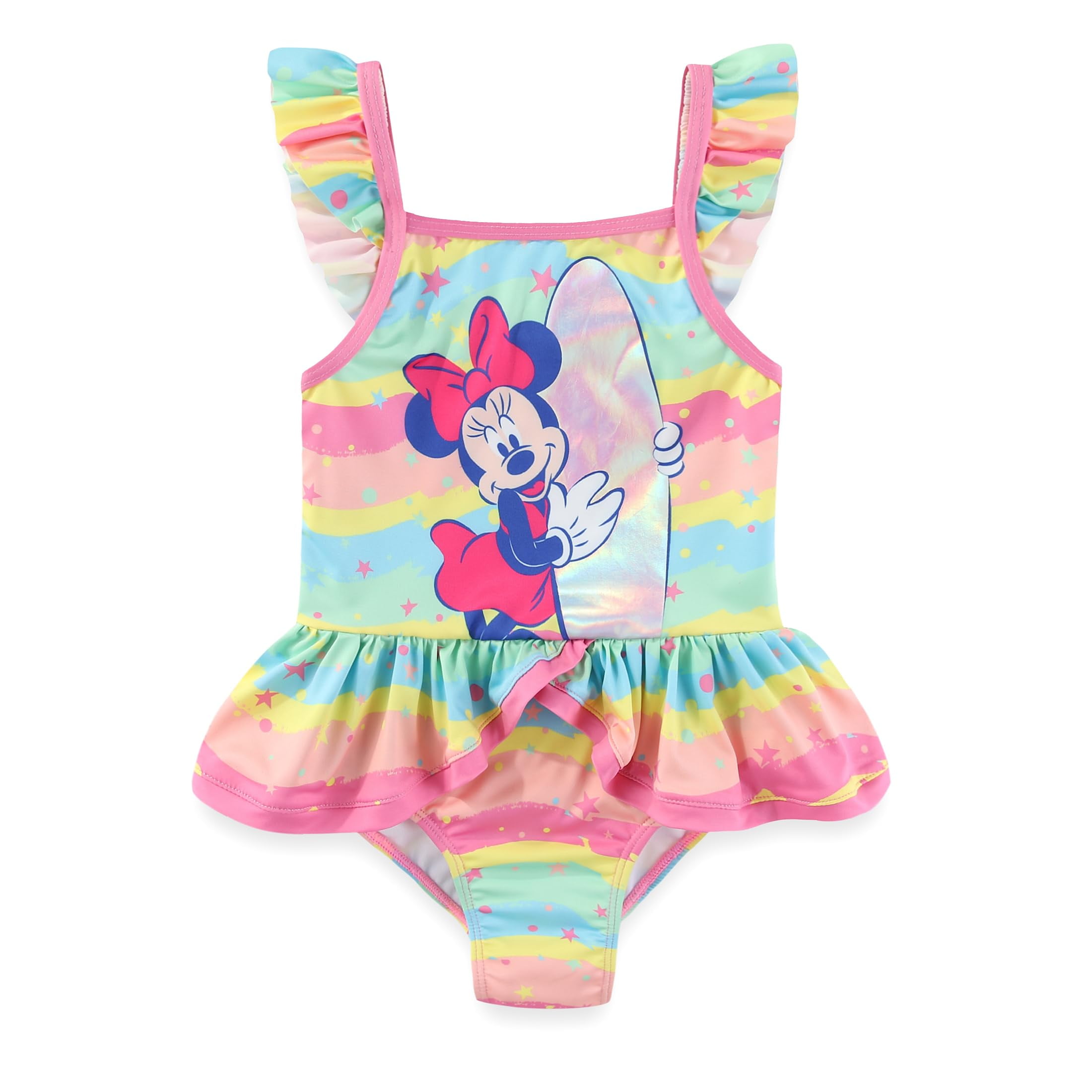 Disney Minnie Mouse Girls UPF 50+ One Piece Bathing Suit (Girls), Sizes ...