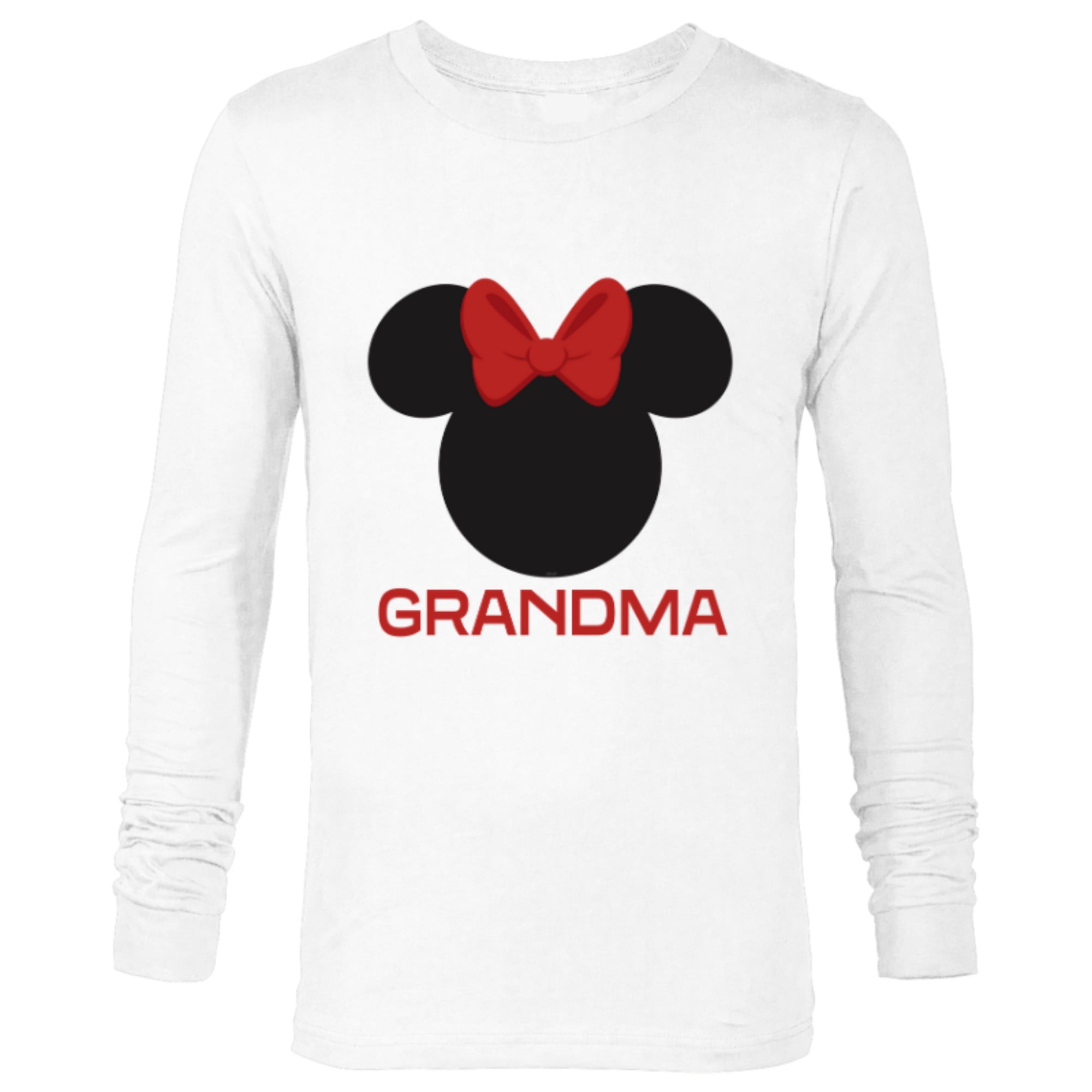 Disney Minnie Mouse Grandma Red Bow Family Mother’s Day - Long Sleeve T ...