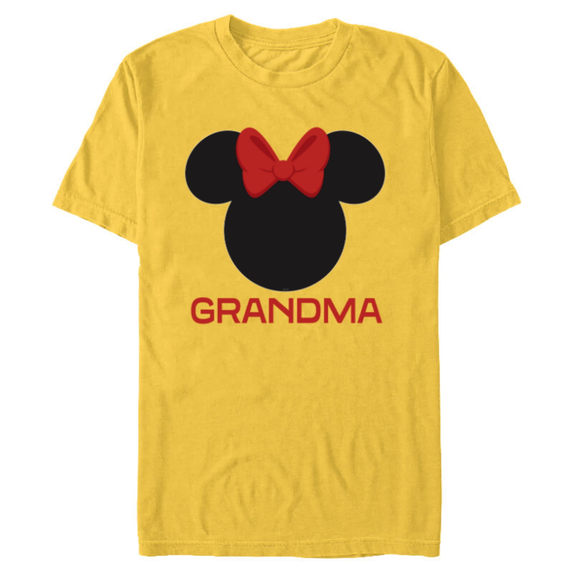 Disney Minnie Mouse Grandma Red Bow Family Mother’s Day - Short Sleeve ...