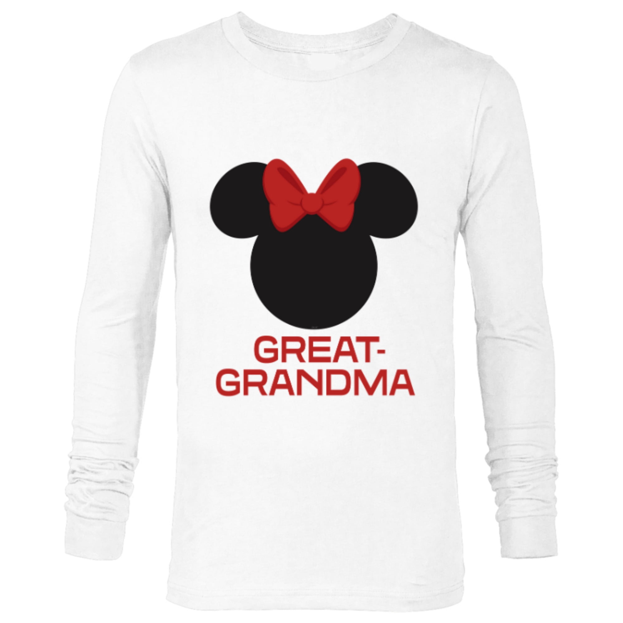 Disney Minnie Mouse Great-Grandma Red Bow Mother’s Day - Long Sleeve T ...