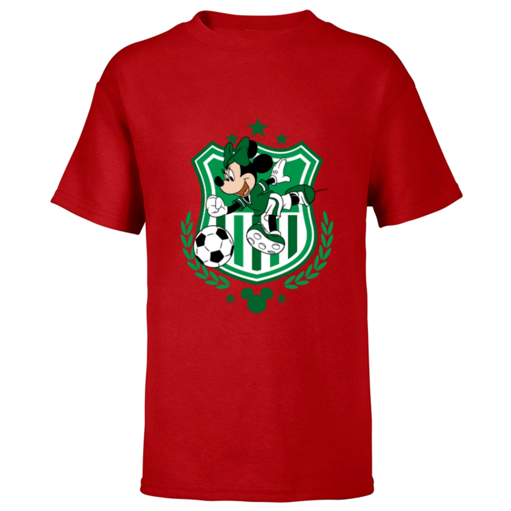 Disney Minnie Mouse Green Team Sports Soccer - Short Sleeve T-Shirt for ...